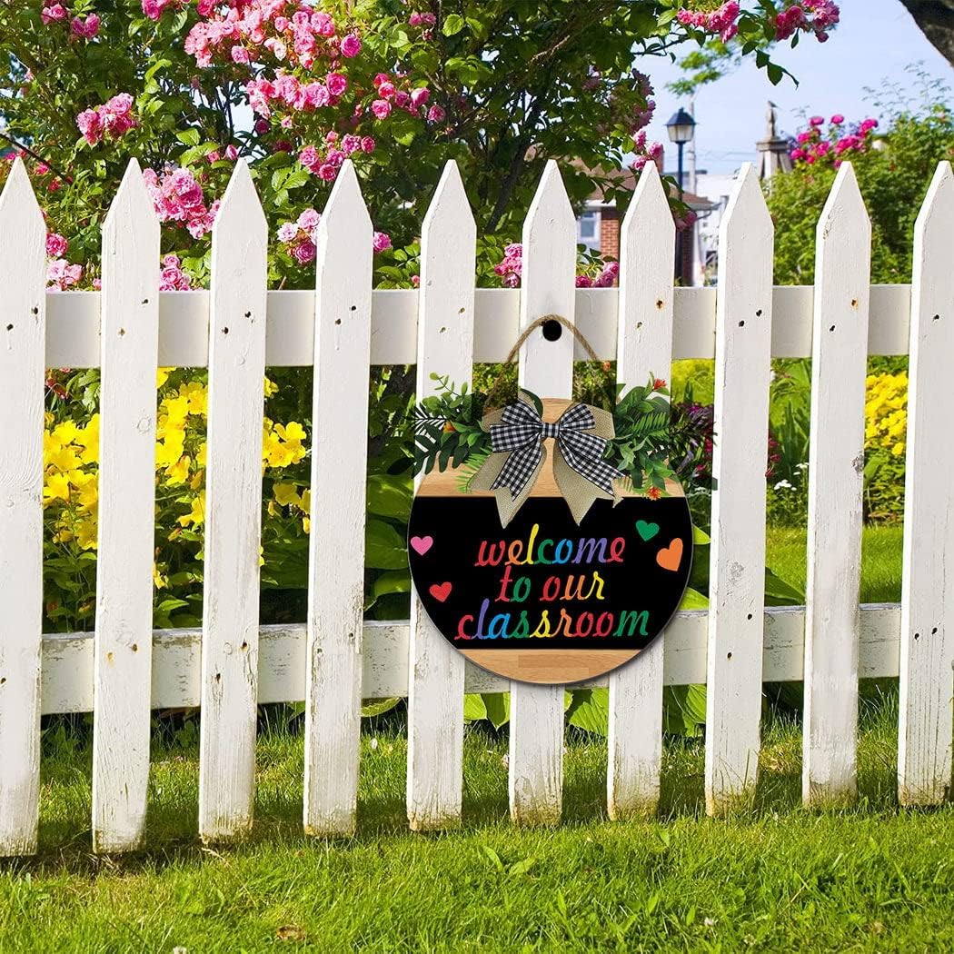 Buy Muroanmi Mall welcome to our classroom Door Sign,Teacher Door Sign ...