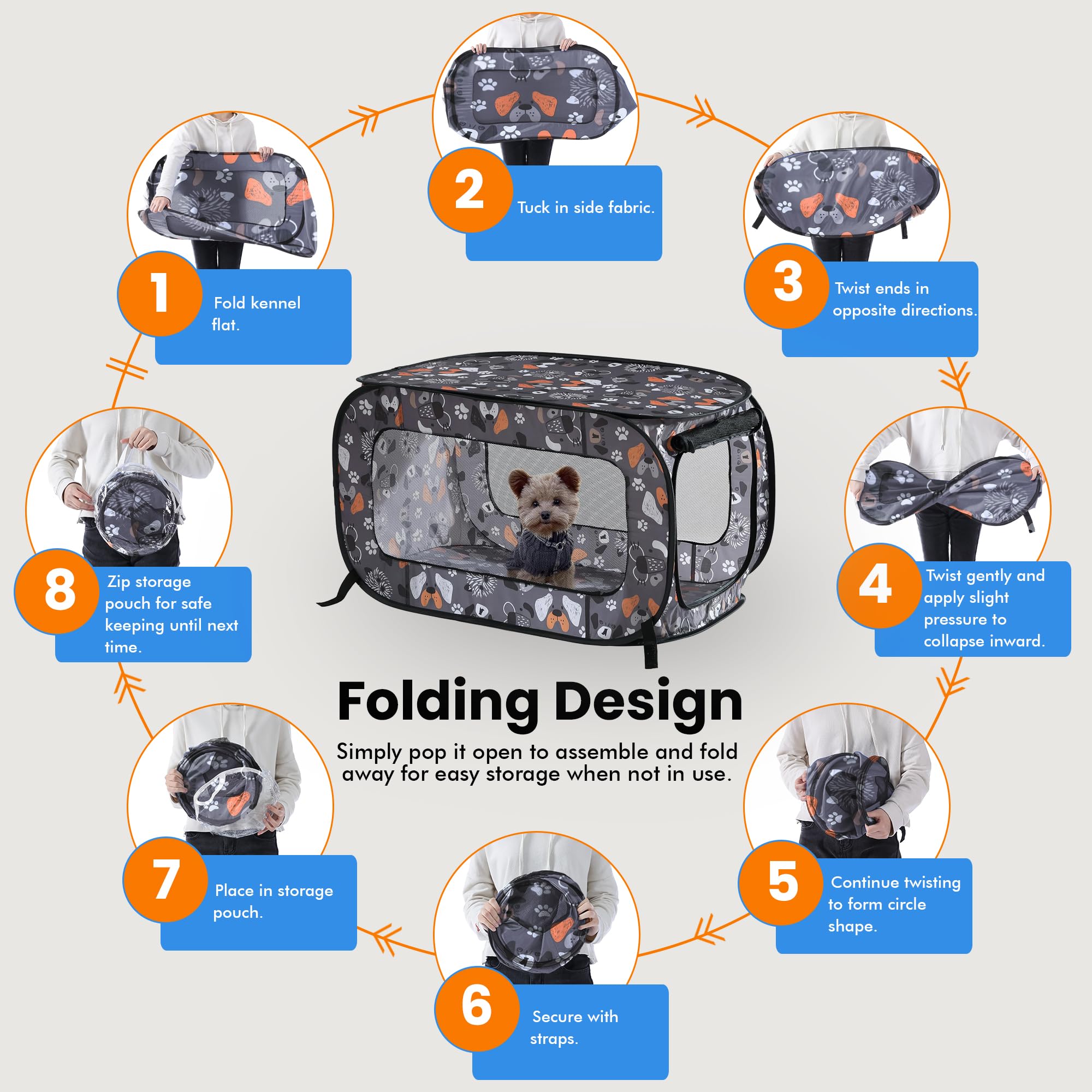 Dog Crates Medium/large Beatrice Home Fashions Pop Up - Portable ...