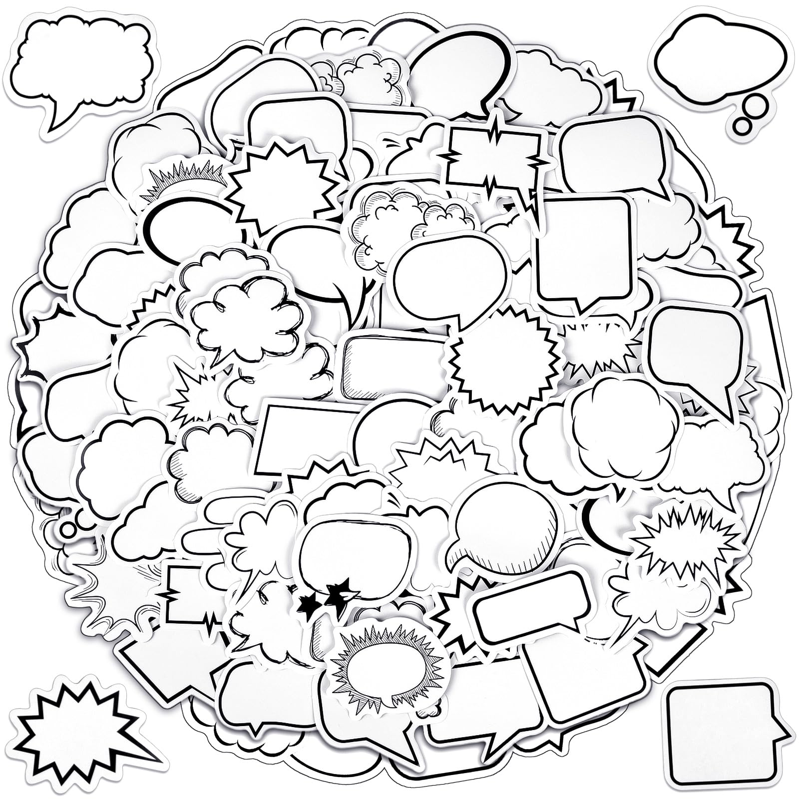 Amazon.com: AYZTKUX 140Pcs Thought Bubble Stickers, Cute Adhesive ...