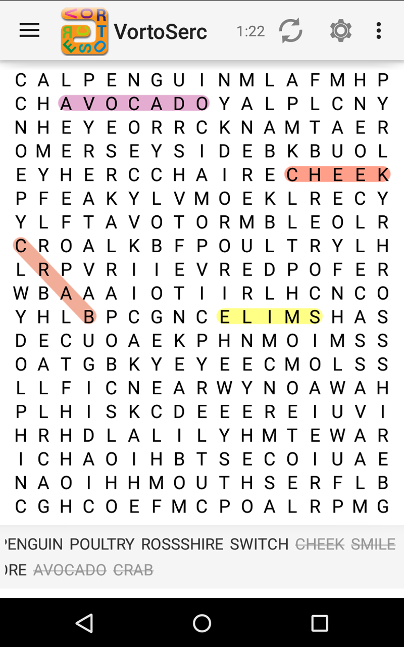 Vortoserc Word Search Puzzle - App on Amazon Appstore