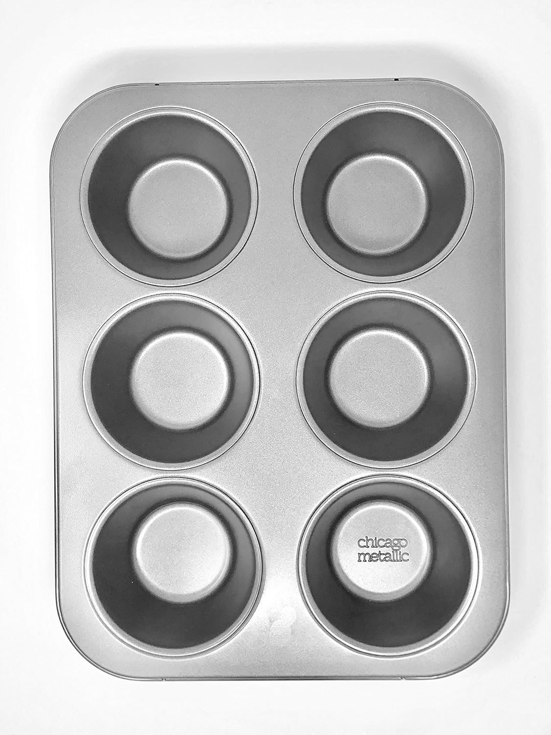 Chicago Metallic - Bakeware Professional Non-Stick 6-Cup Giant Muffin ...