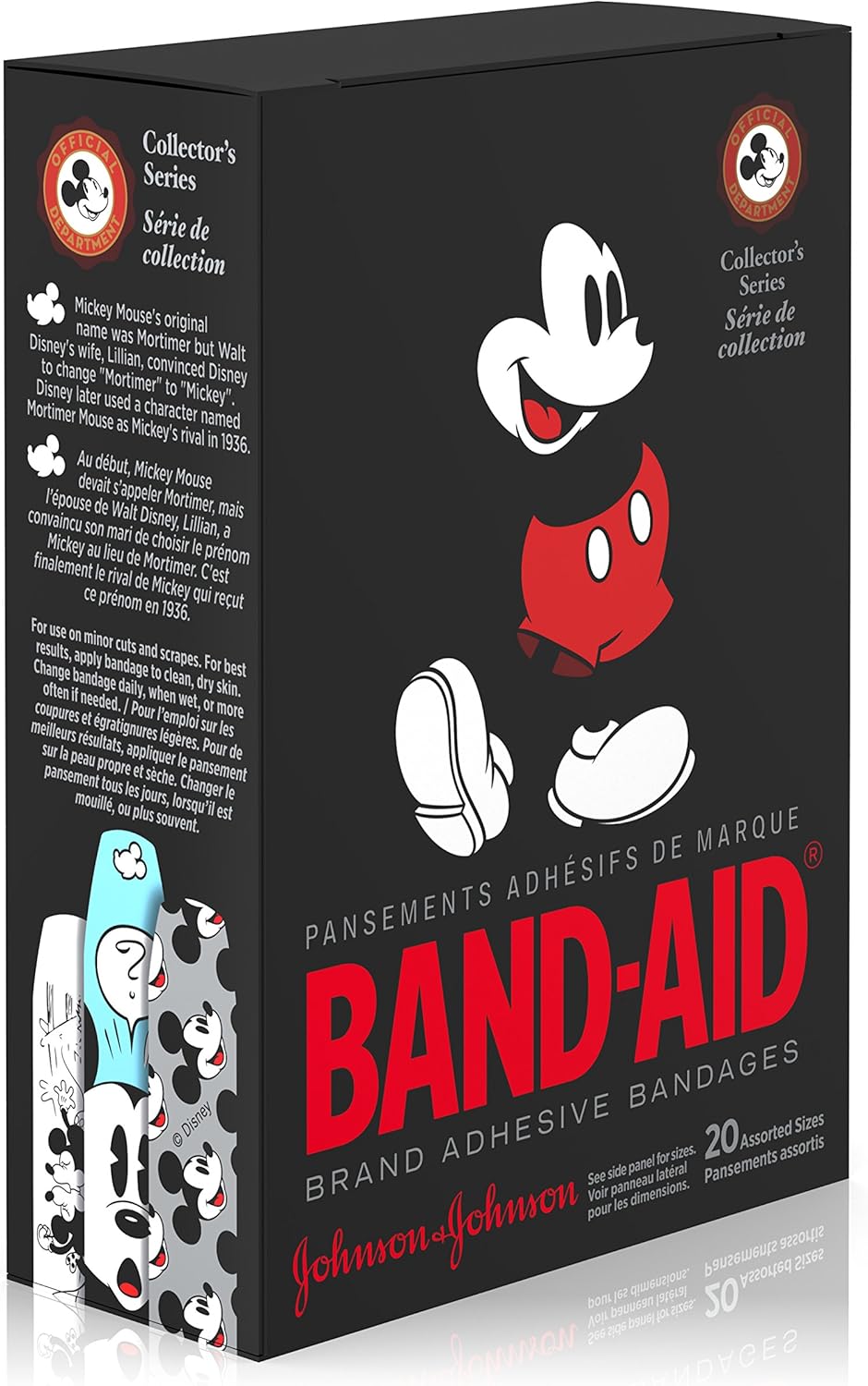 Band-Aid vendas adhesivas decoradas Disney Mickey surtido 20 Count 1 1 ...
