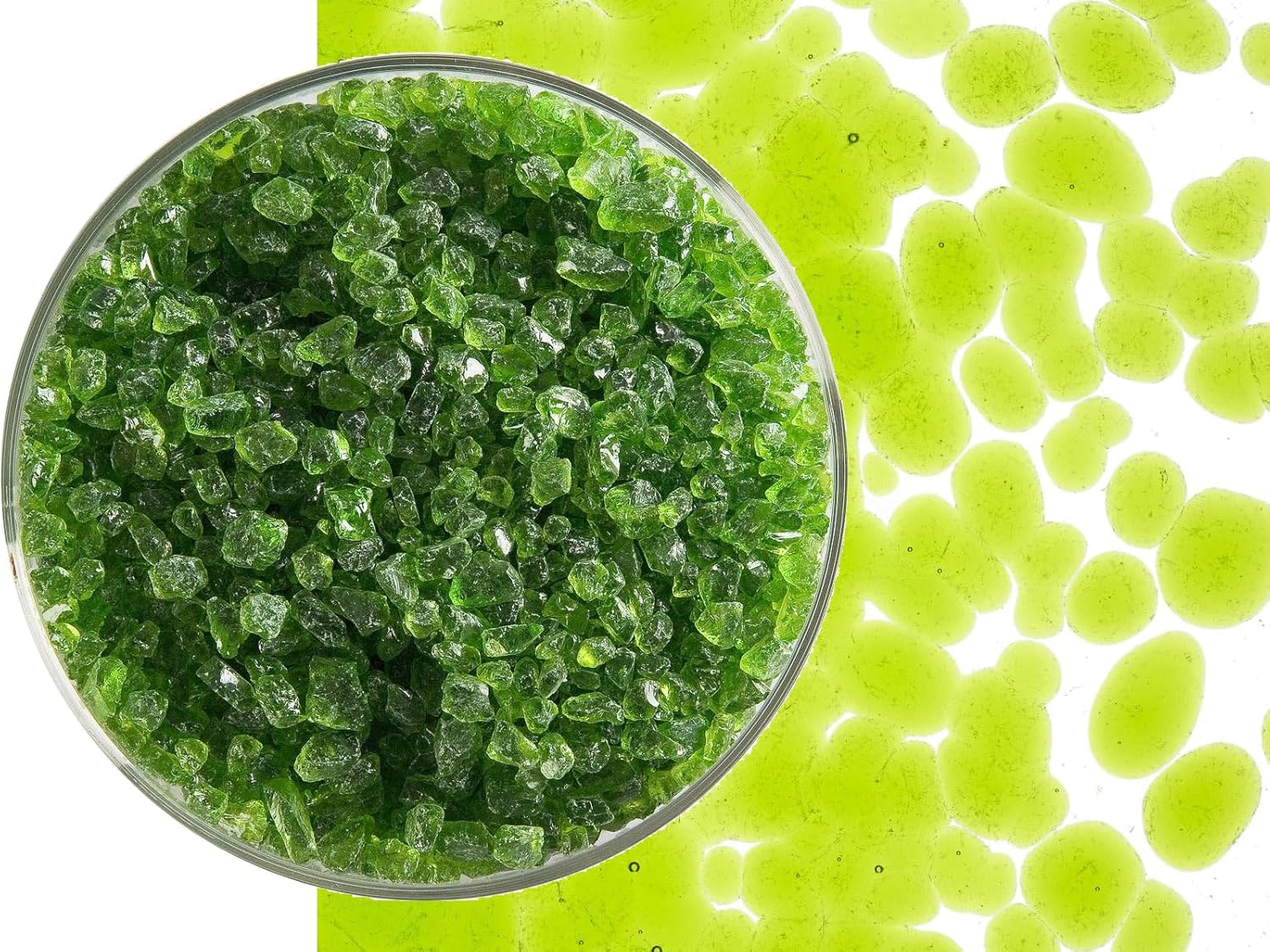 Amazon.com: Spring Green Transparent Glass Frit Coarse Bullseye COE 90 ...