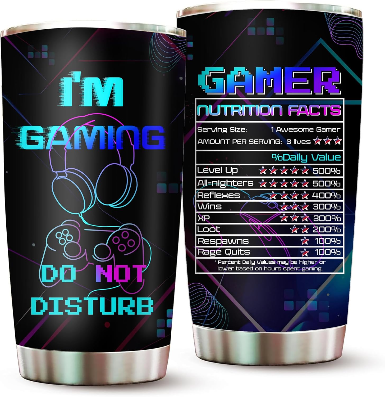 Amazon.com: Gaming Tumbler 20oz for Teen Boys Girls Gamer - Funny Video ...