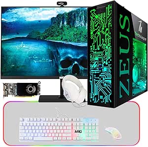 Amazon.com: Gaming Desktop PC, Intel i7 6th Gen, TechMagnet Zeus Pro 6, RX 550 Graphics, 16GB ...