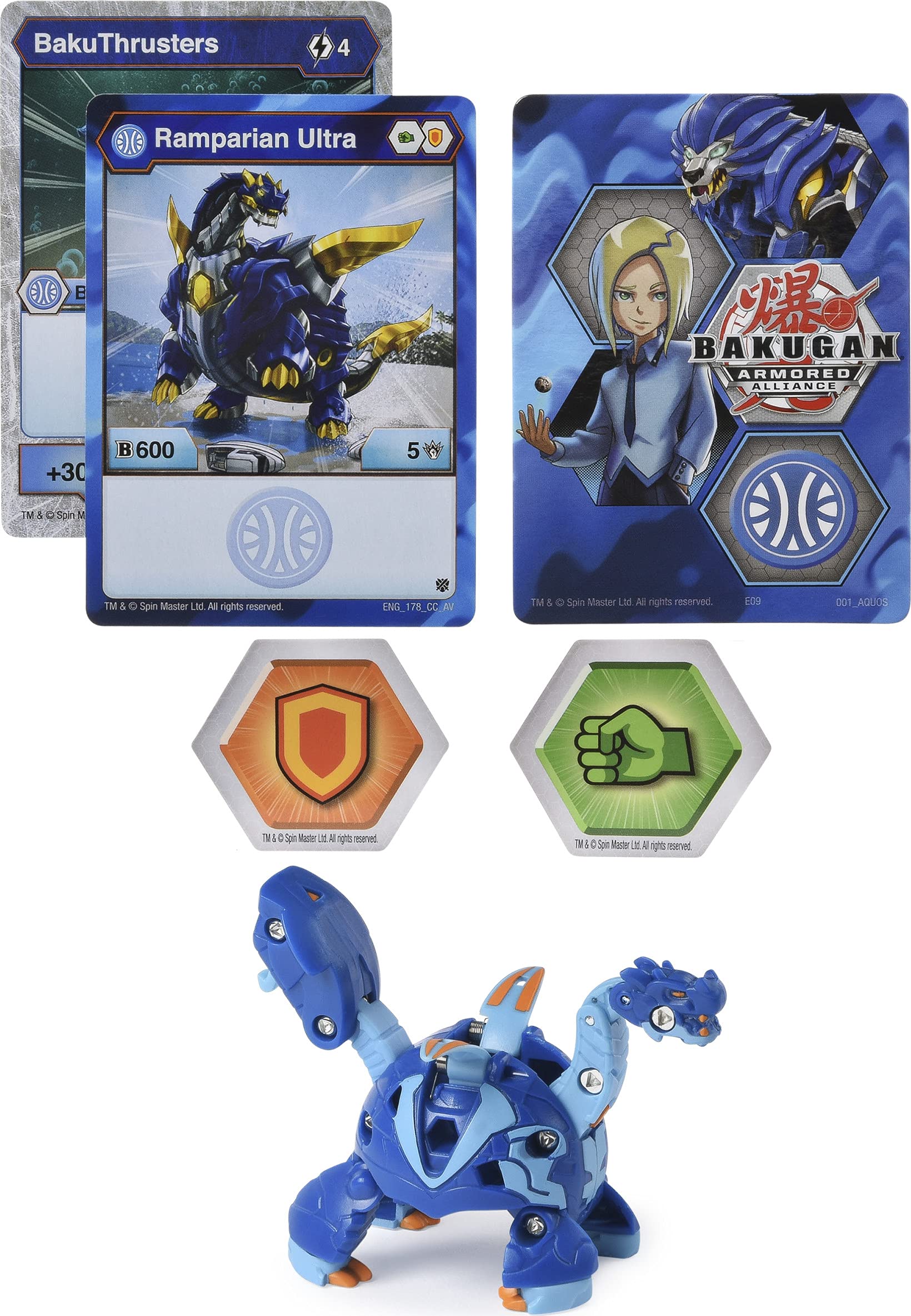Bakugan Ultra, Ramparian, 3-inch Tall Armored Alliance Collectible ...