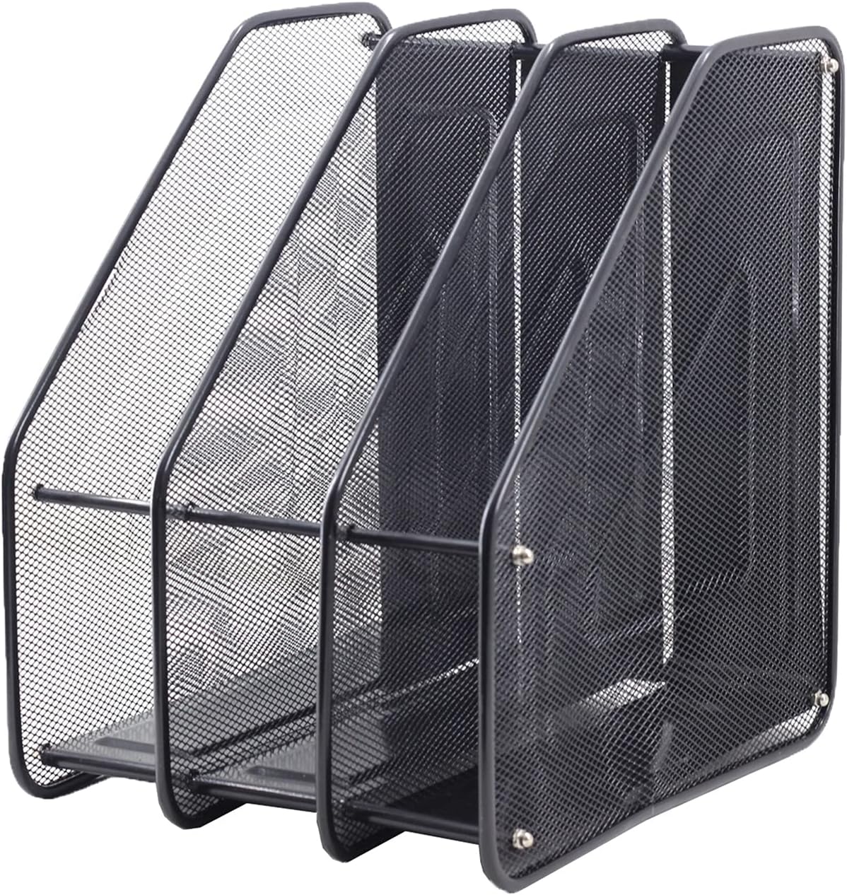 Amazon.com: RHCSZ Vertical Style 3-Slot Mesh Metal Document Files ...