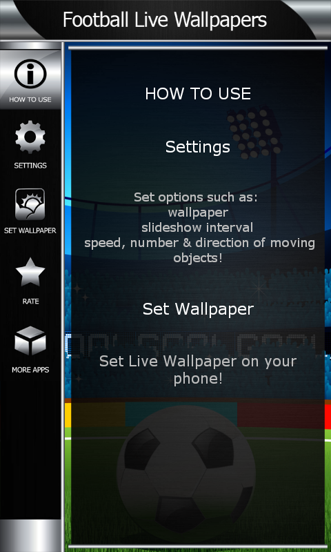 Football Live Wallpapers - App on Amazon Appstore