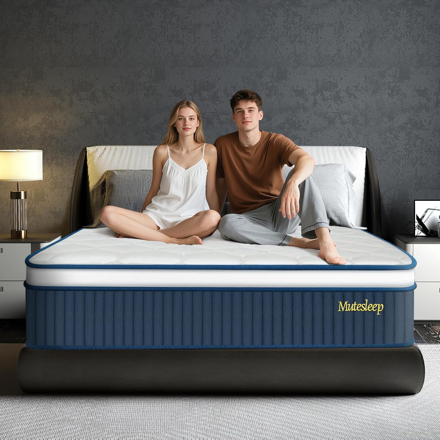 Amazon.com: Queen Mattress,12 Inch Gel Memory Foam Hybrid Queen Size ...