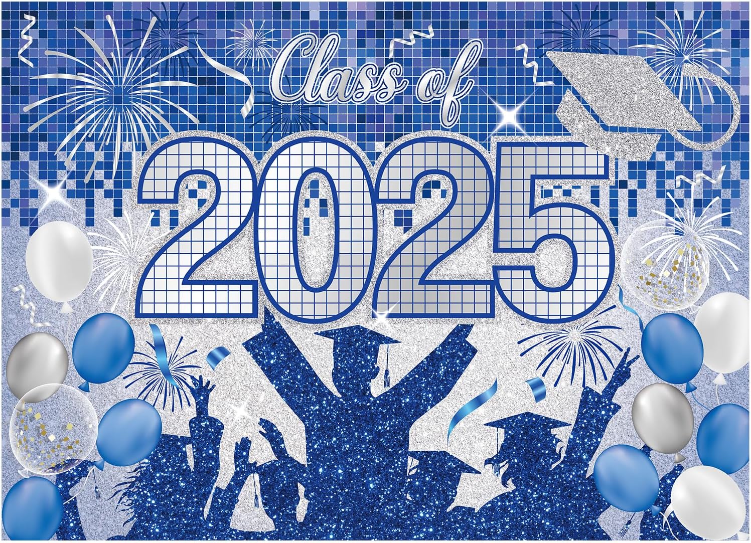 Amazon.com : Grad Celebration Photography Backdrop, 7x5ft 2025 Congrats ...