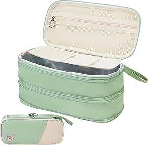 Amazon.com : JAKAGO Large Capacity Pencil Case Foldable Canvas ...