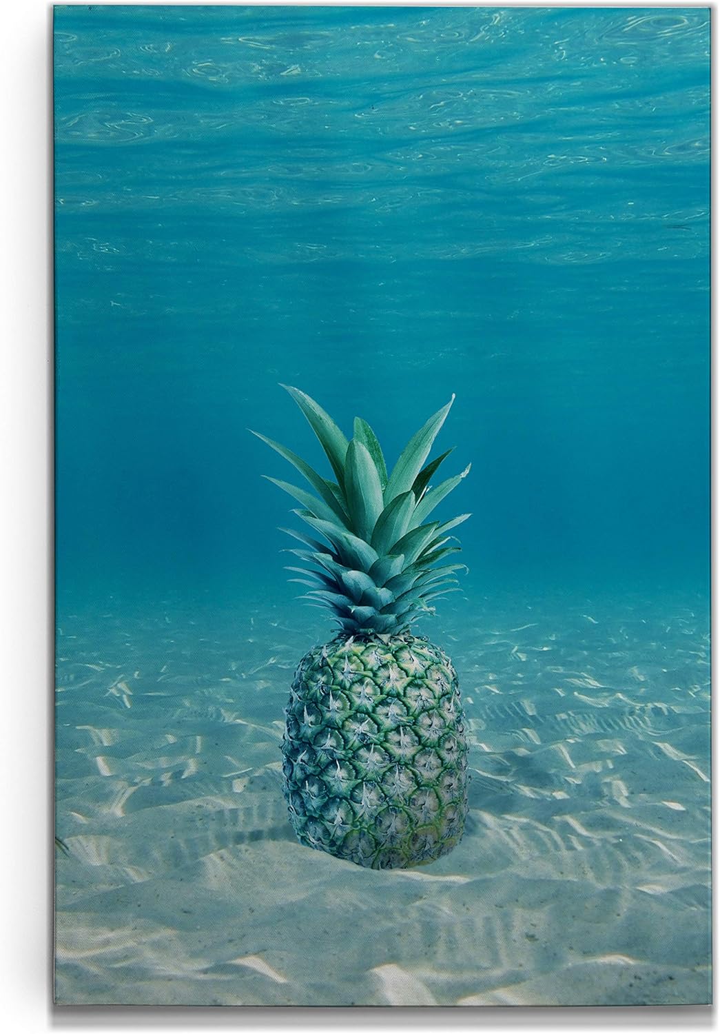 Amazon.com: Pineapple Under The Sea Gallery Wrapped Canvas Wall Art ...