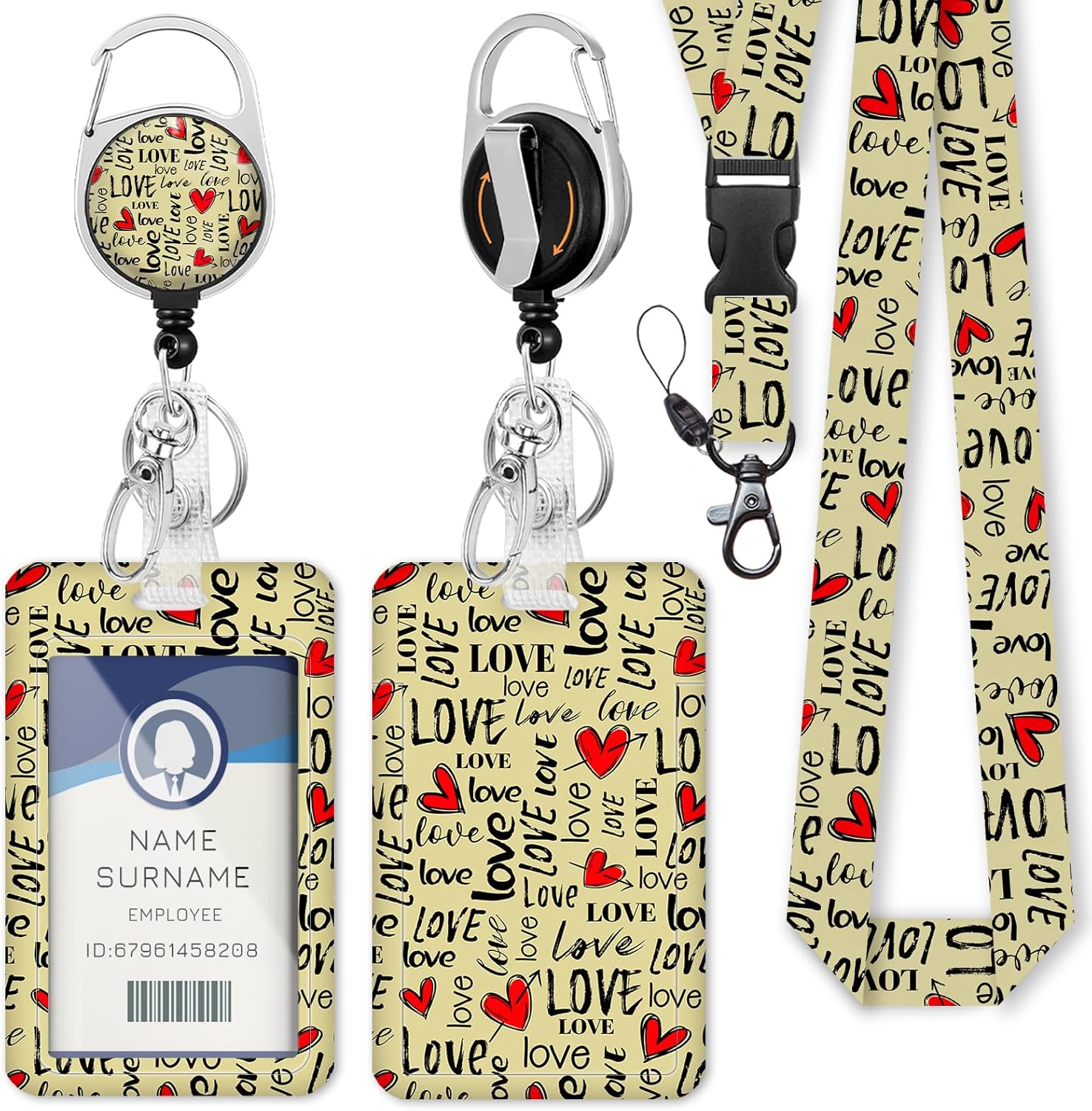 Amazon.com: Gctriki Badge Holder with Retractable Lanyard, Teacher ...