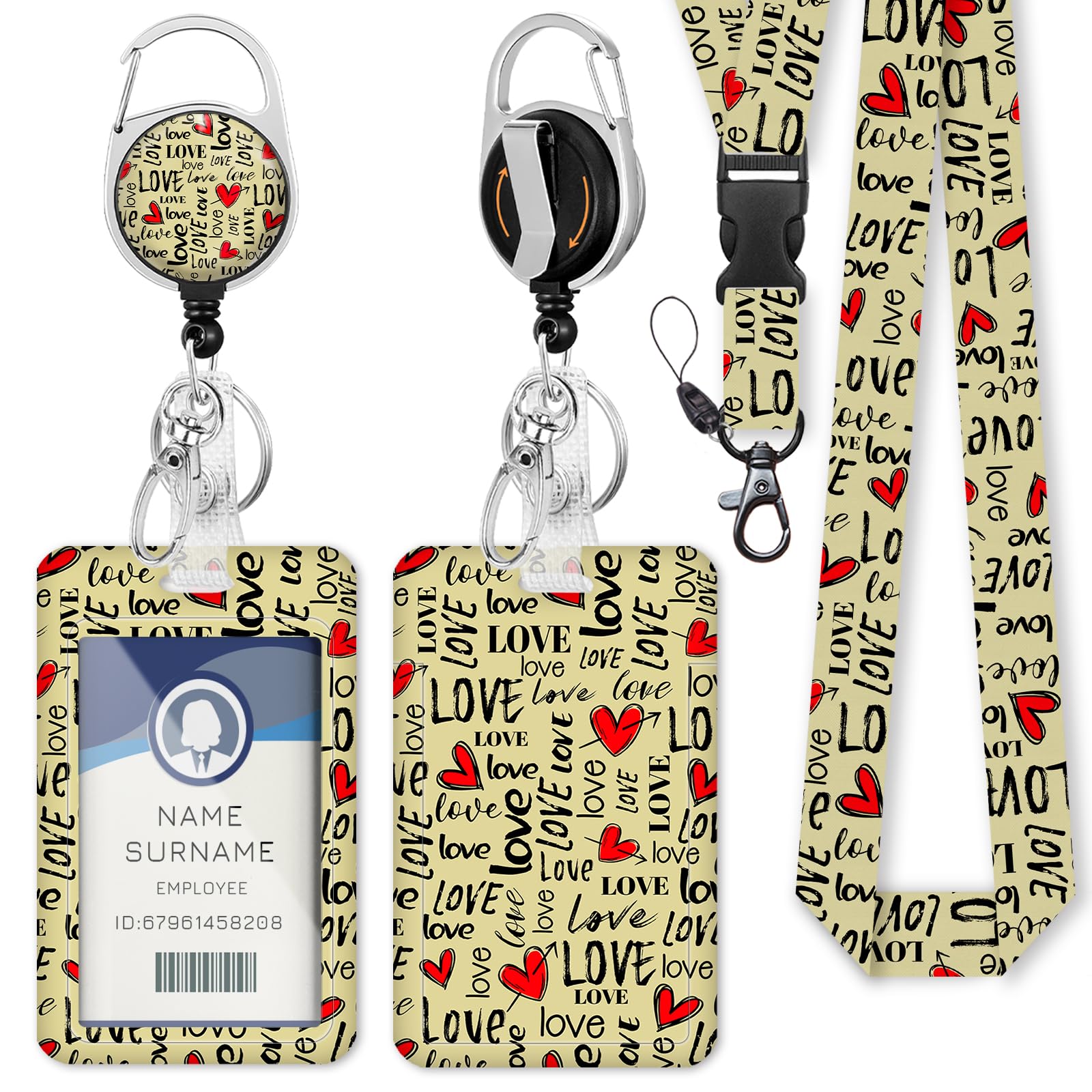 Amazon.com : Gctriki Badge Holder with Retractable Lanyard, Teacher ...