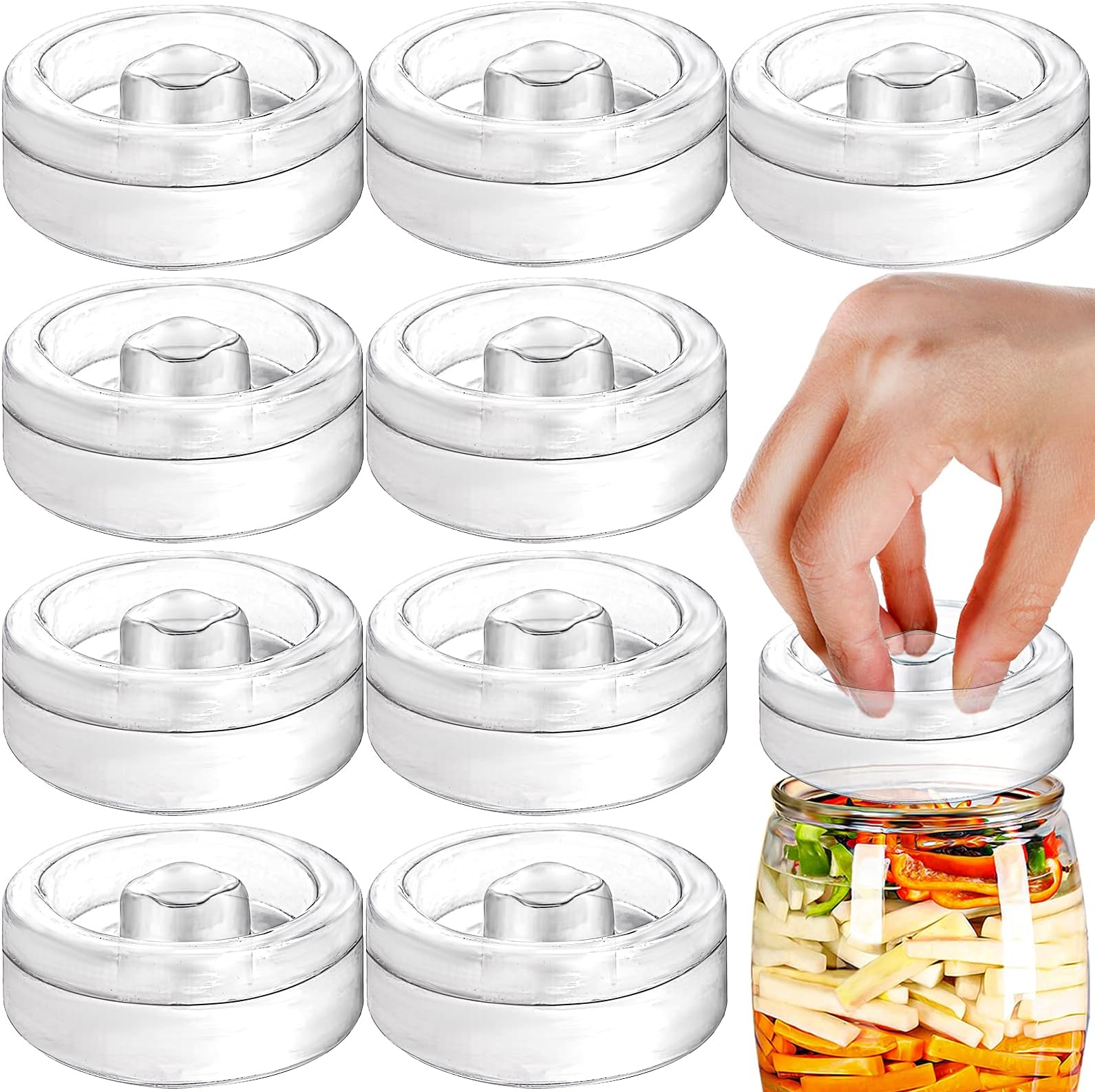 Amazon.com: Artcome 5-Pack Glass Fermentation Weights with Easy Grip ...