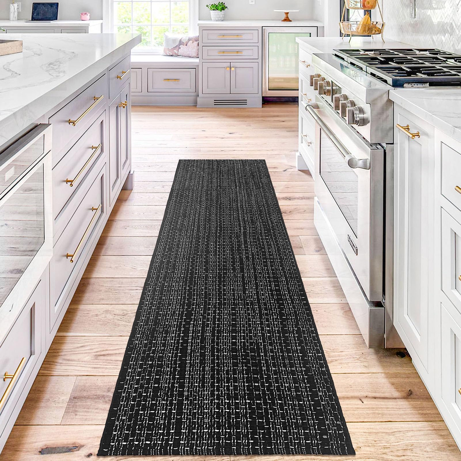 Amazon.com: Extra Long Runner Rug Cotton Rugs 2 x 8 Washable Kitchen ...