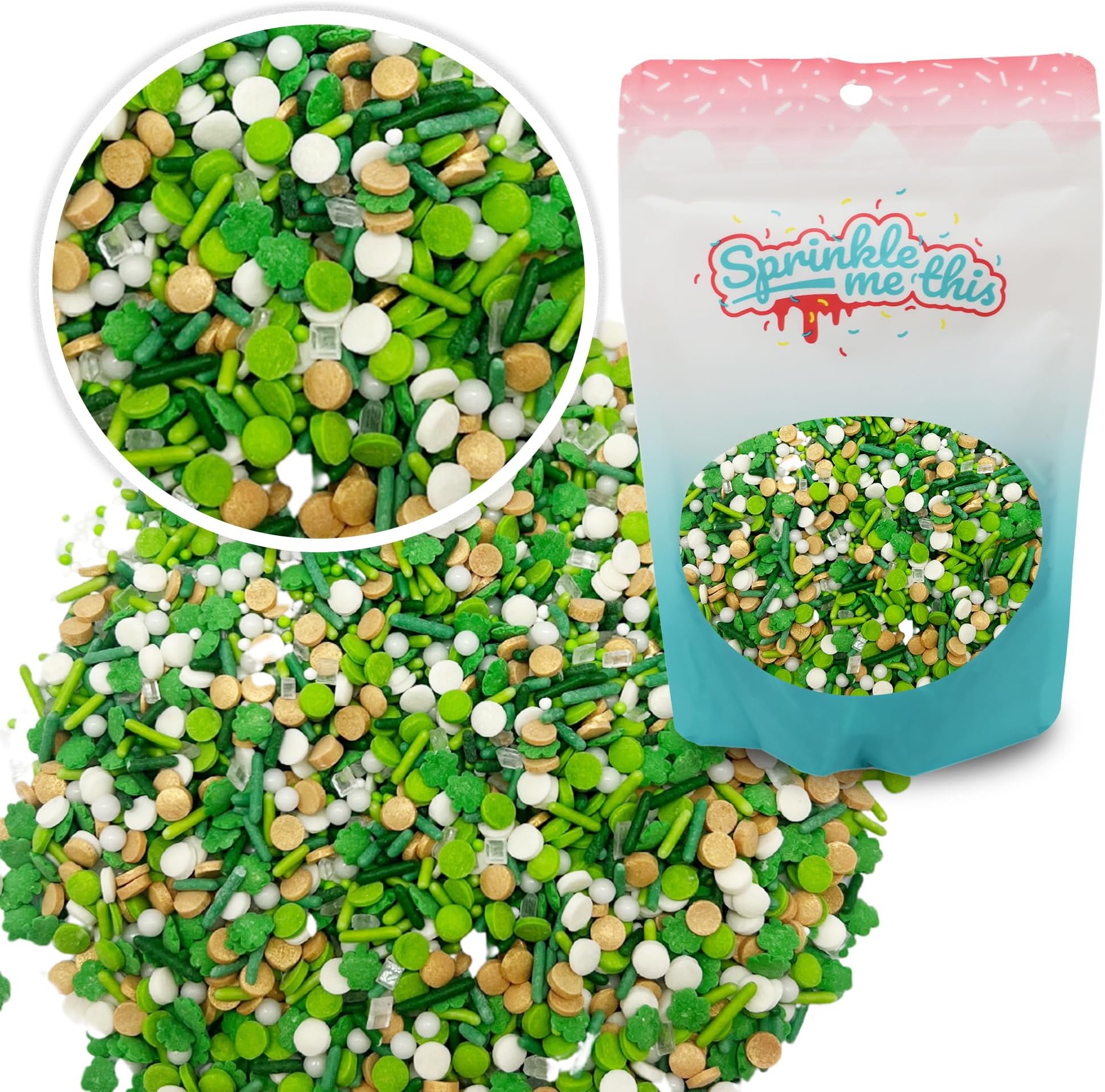 Amazon.com: St. Paddy's Pearls | 12 Oz Stand Up Sprinkle Bag | St ...