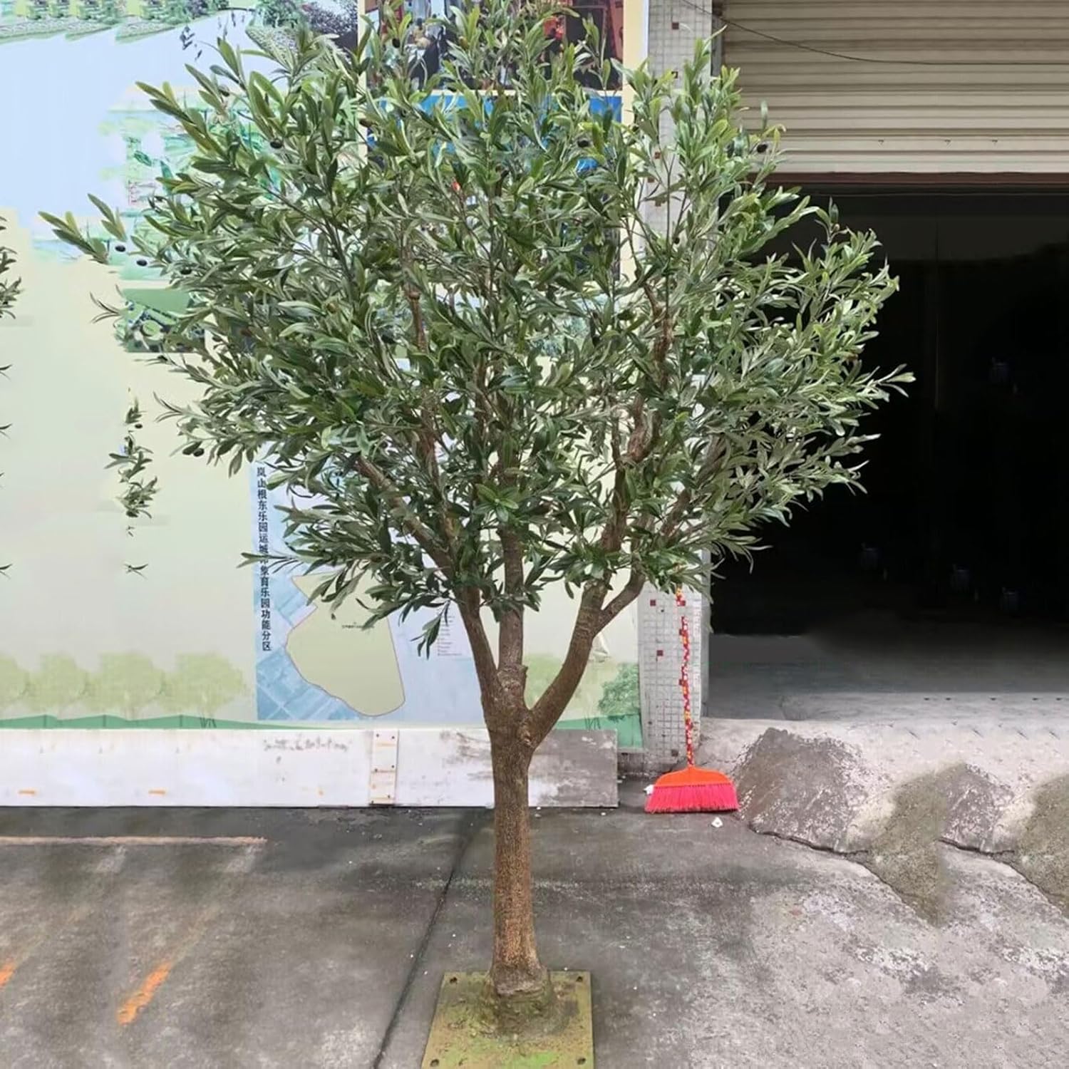 Artificial Olive Tree for Indoor with Natural Wood Trunk and Lifelike ...