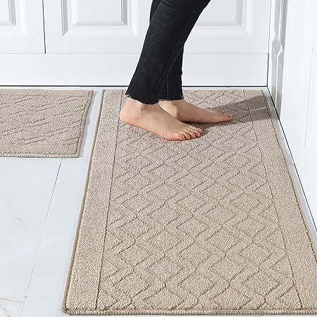 Amazon.com: AMOAMI Kitchen Rugs and Mats Non Skid Washable, Absorbent ...