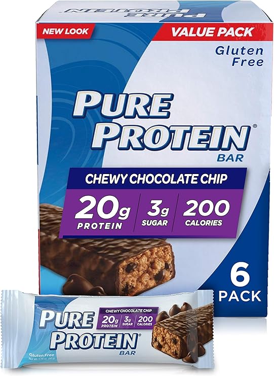 Amazon.com: Pure Protein® Chewy Chocolate Chip, 50 gram, 6 count ...