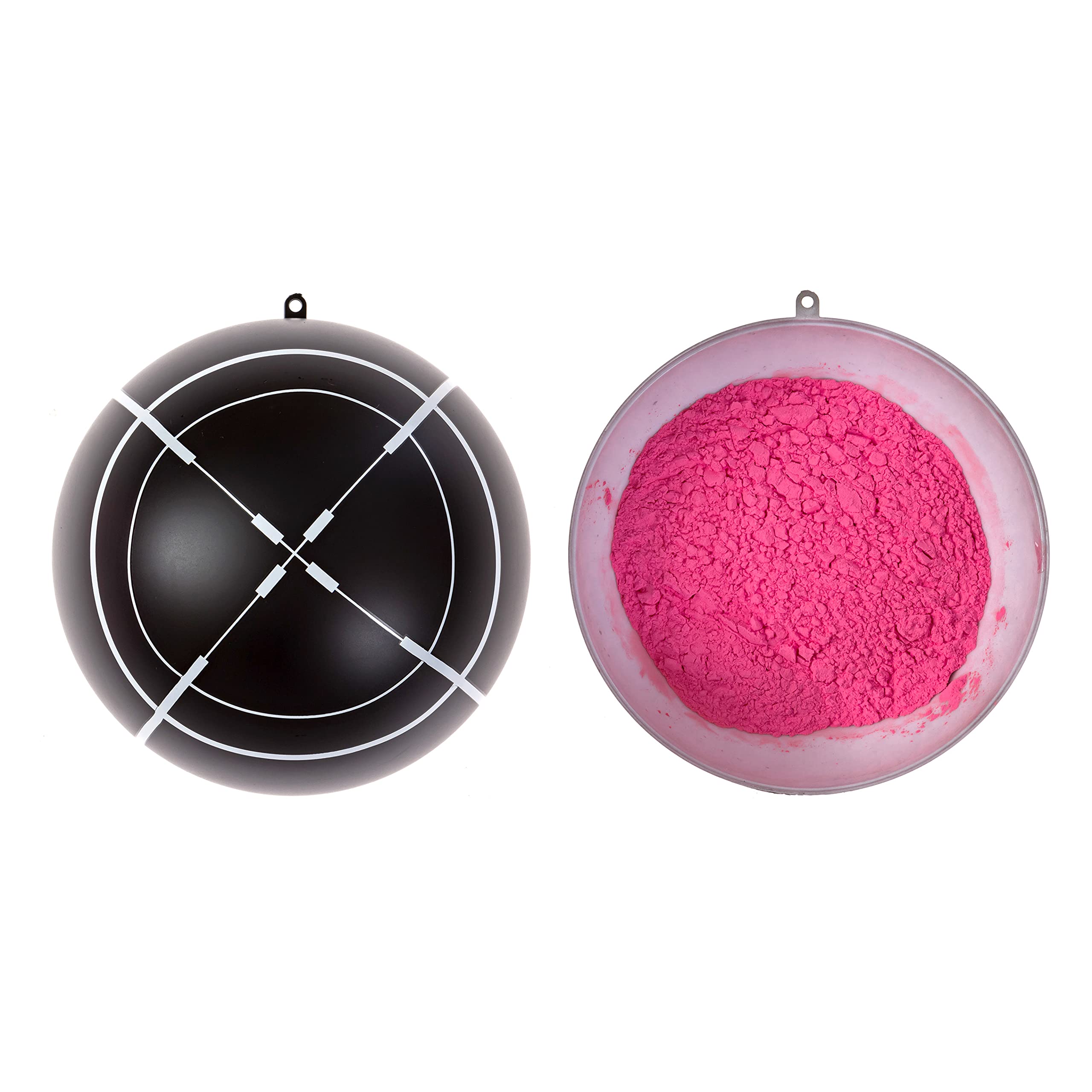 Ultimate Party Supplies Gender Reveal Black Target Ball | Pink & Blue ...