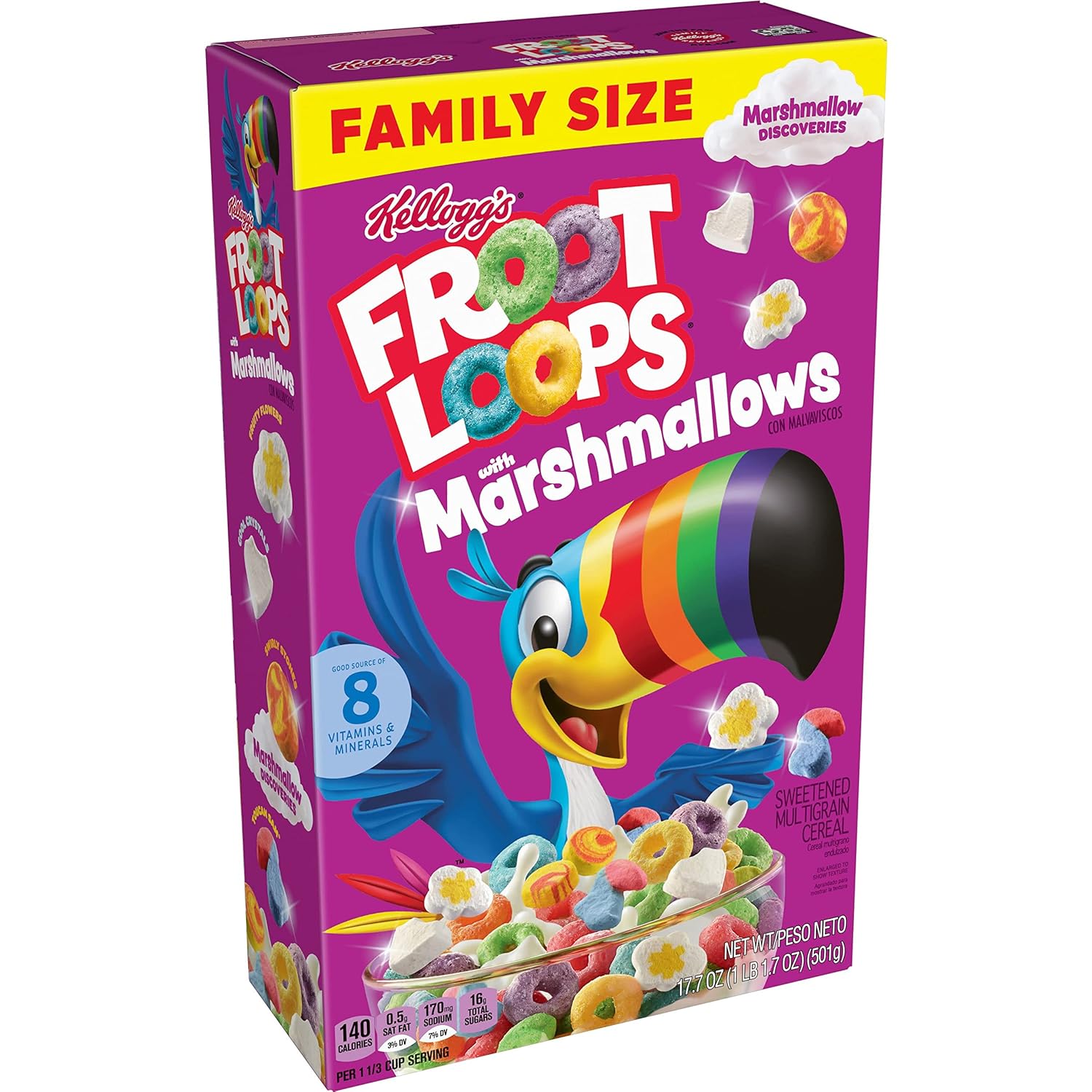 Amazon.com: Froot Loops Breakfast Cereal with Marshmallows, Fruit ...