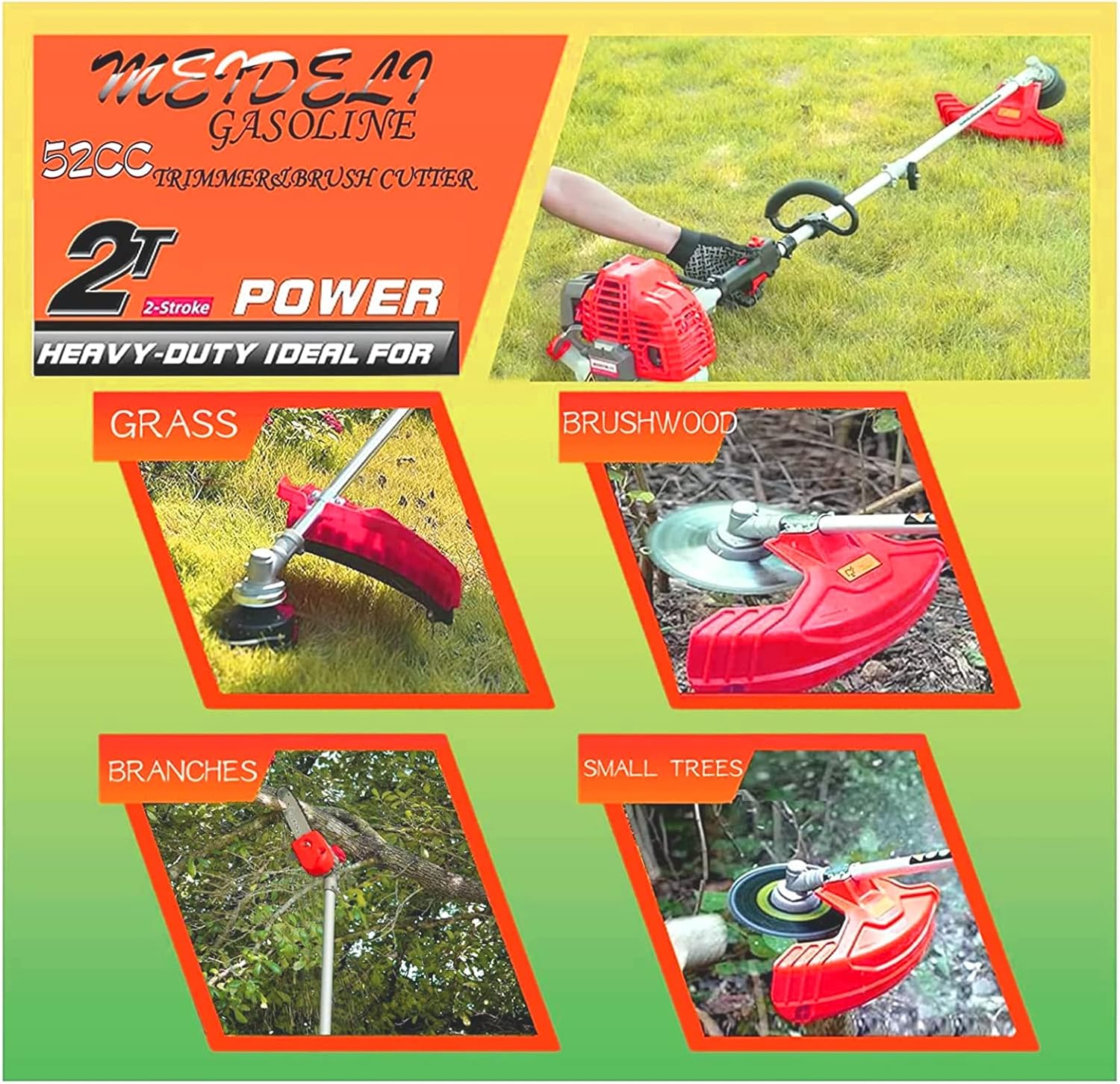 5-in-1 Gas Powered Grass Trimmer and Brush Cutter Liberia | Ubuy