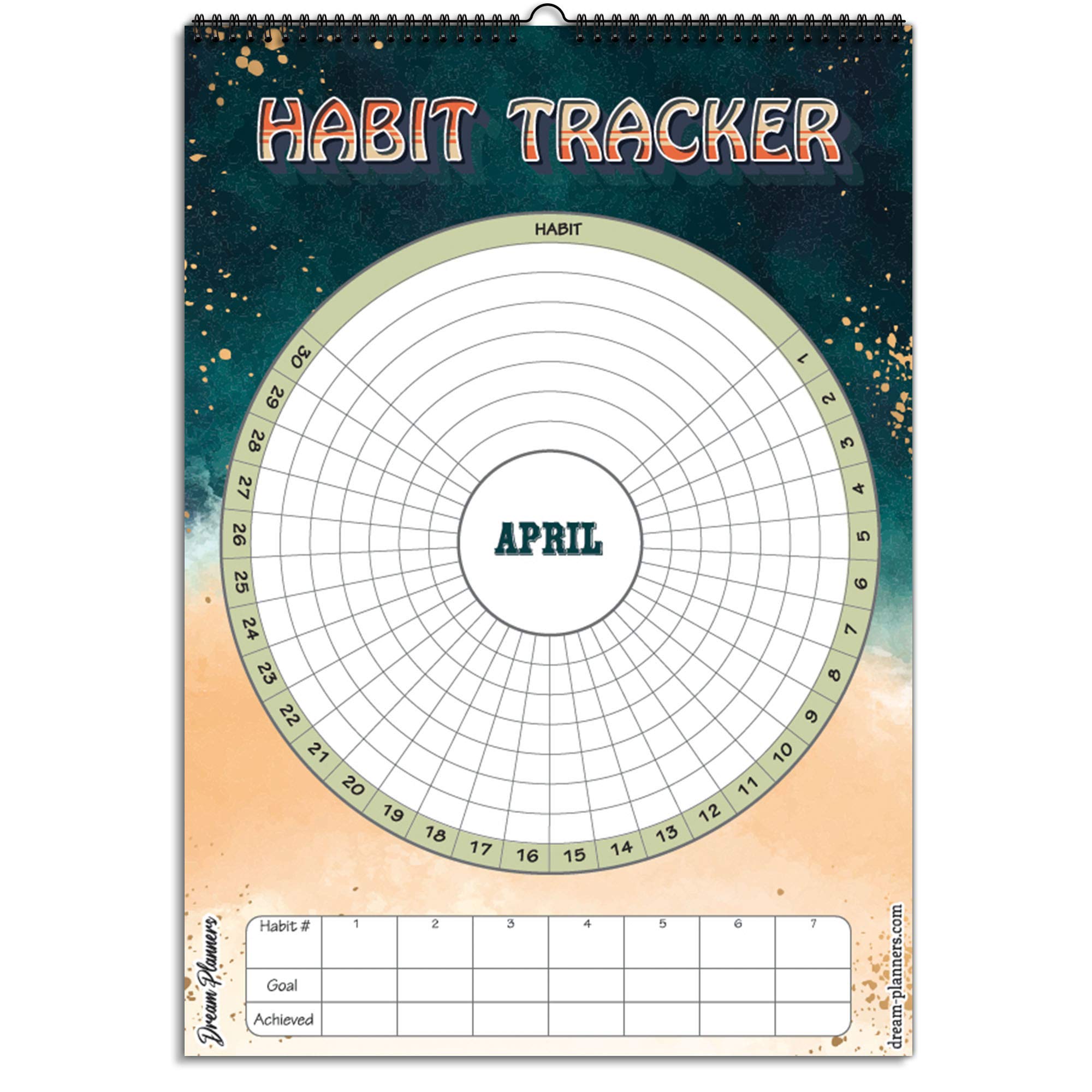 Buy Habit Tracker Calendar by popular British stationery | 12 month ...