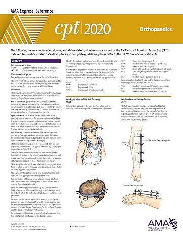 Amazon.com: Orthopaedics (CPT 2020 Express Reference Coding Card ...
