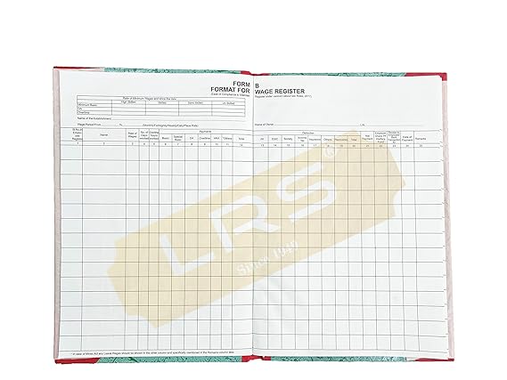 LRS Form B - Wages Register - Under Ease of Compliance to Maintain ...