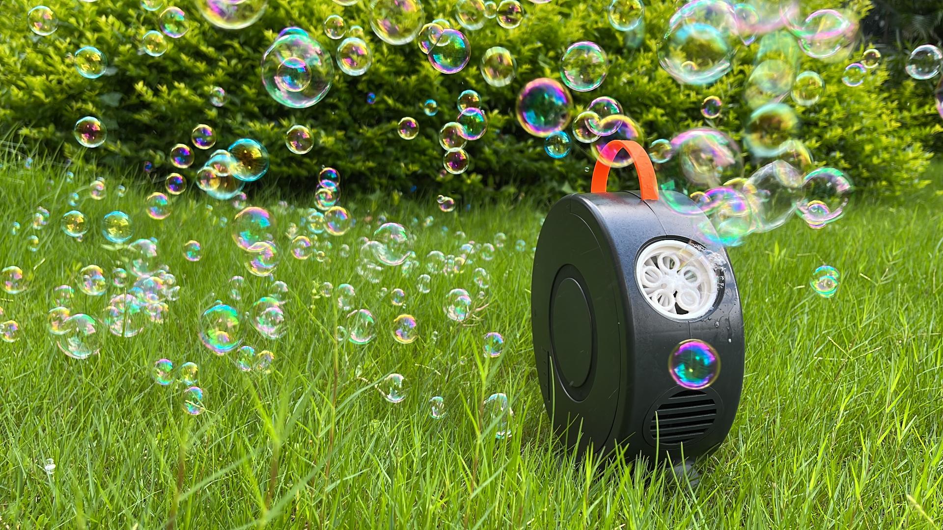 Watch Automatic Bubble Machine Rechargeable Battery Portable on Amazon Live