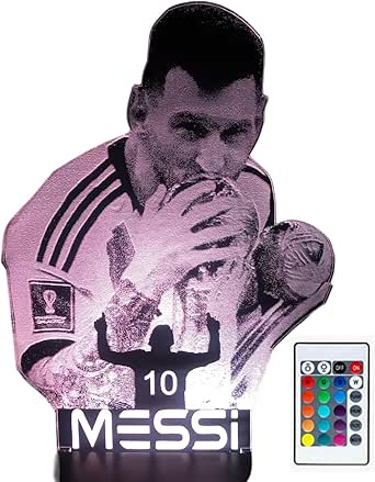 Messi LED Lamp 16 Colours Control + Touch Base Decorative Night Lamp ...