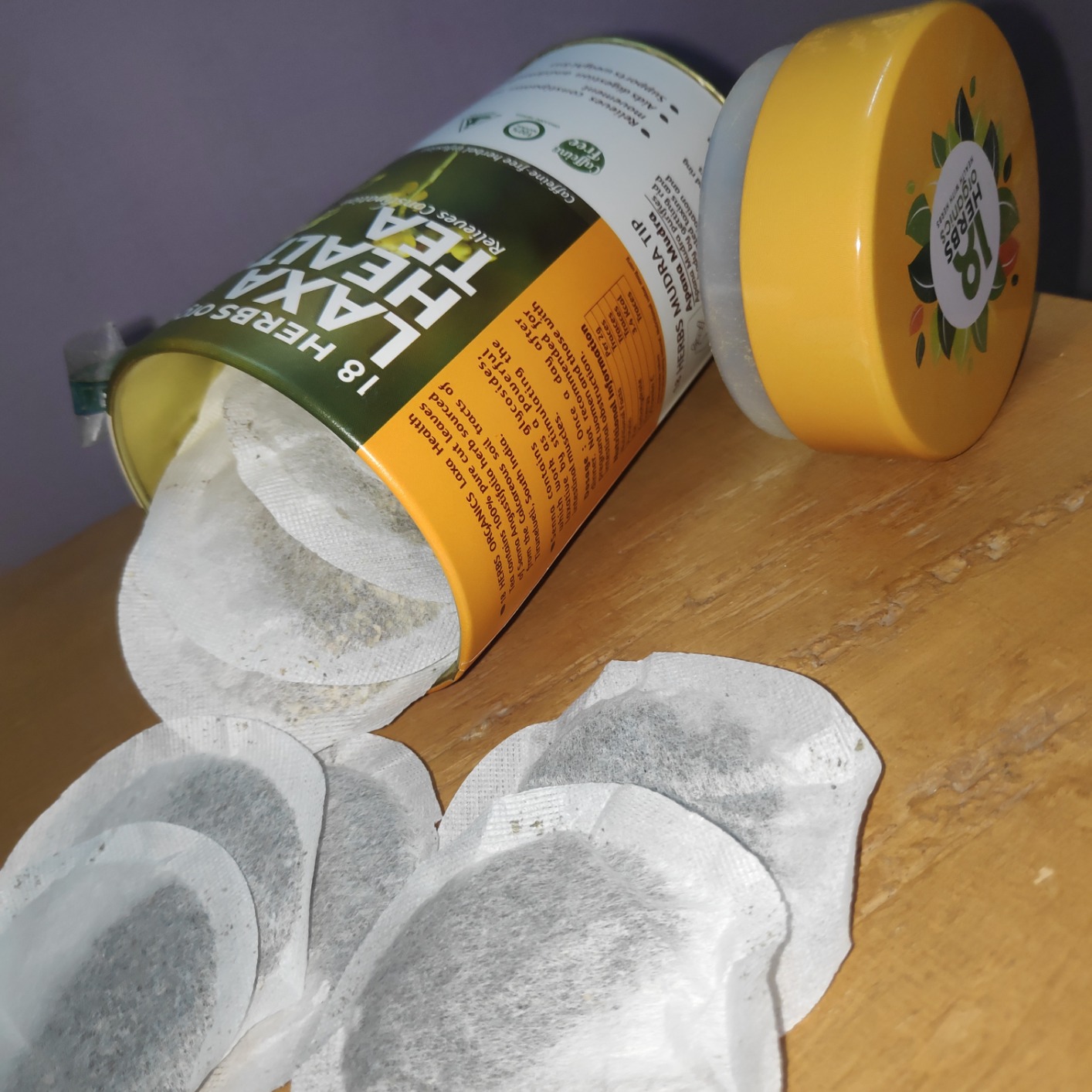 18 Herbs Organics Laxa Health Tea (40 Tea Bags - Pack of 1) Herbal ...