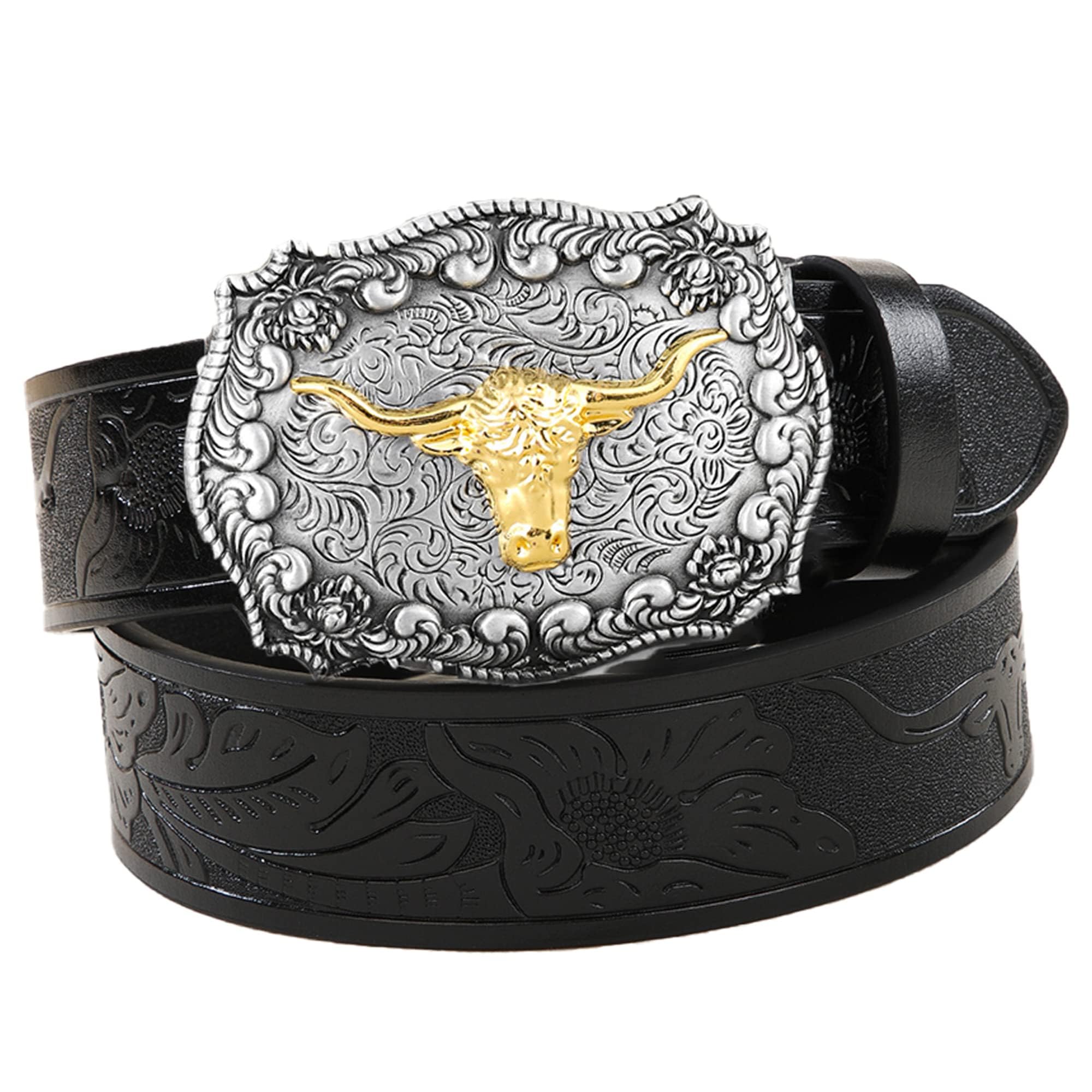 Snapklik.com : Utaly Western Cowboy Cowgirl Leather Belts