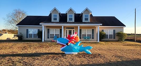 Amazon.com: 8FT L Christmas Inflatables Outdoor Decoration,5.3FT H ...