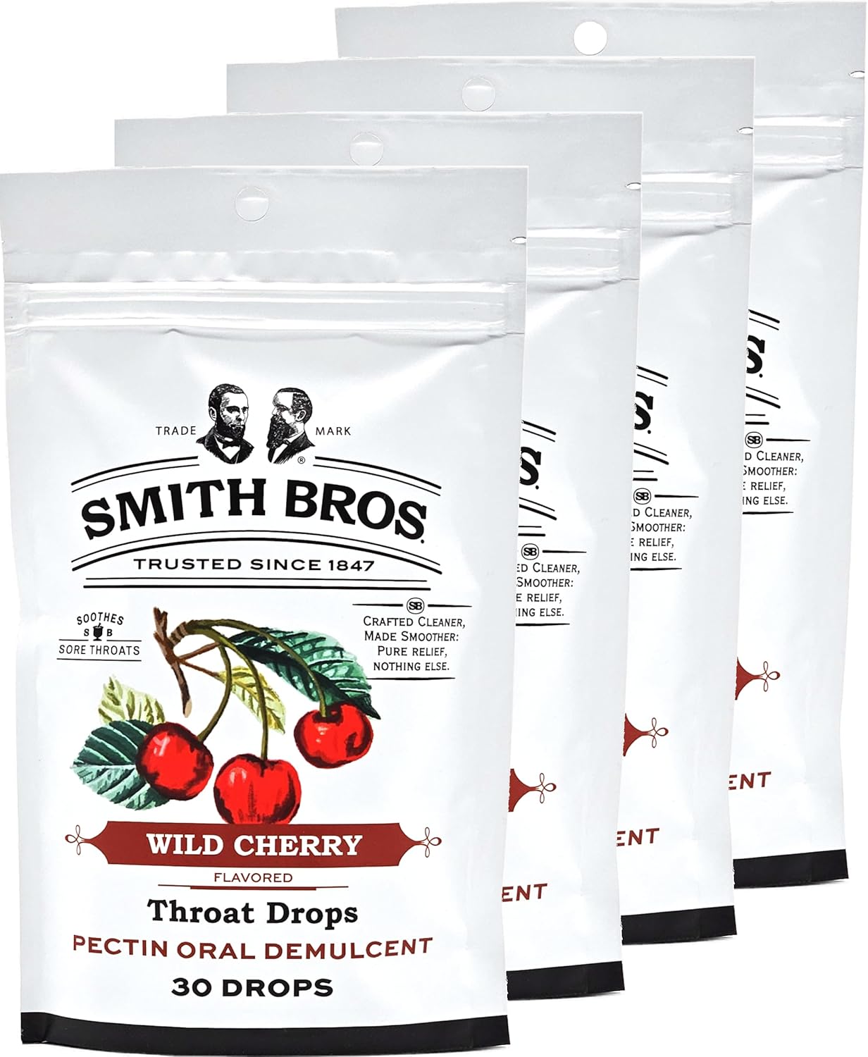 Amazon.com: Smith Bros. Wild Cherry Sore Throat Drops, with Pectin ...