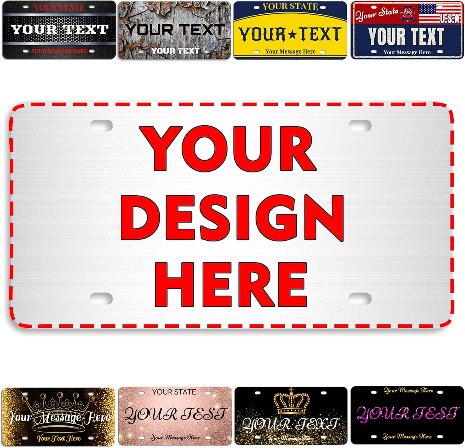 Custom License Plates for Front of Car,Personalized License Plate ...