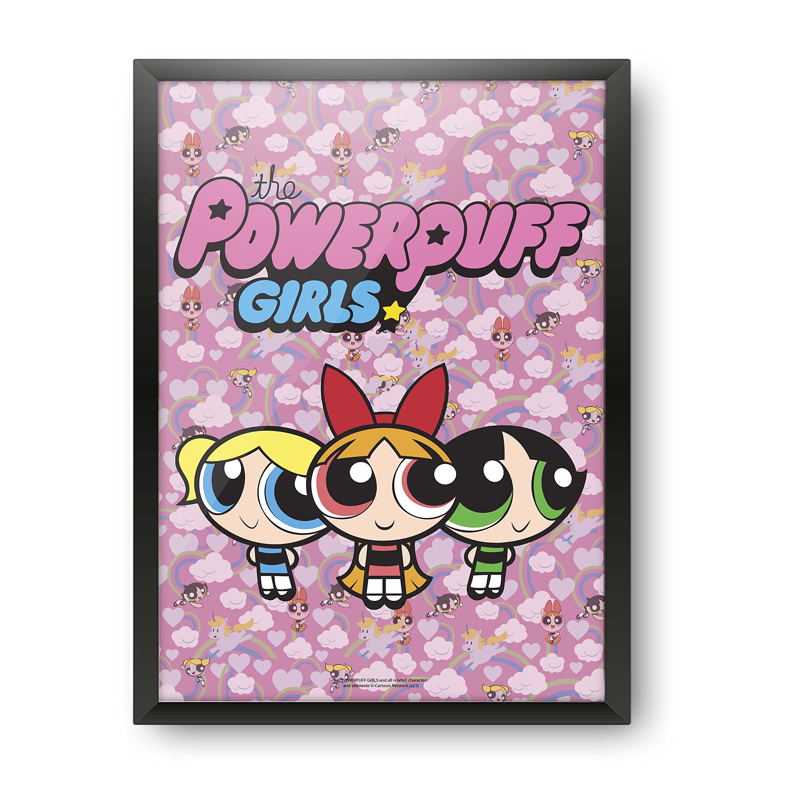 Buy MC SID RAZZ - The Powerpuff Girls Design Wall ( With Frame ...