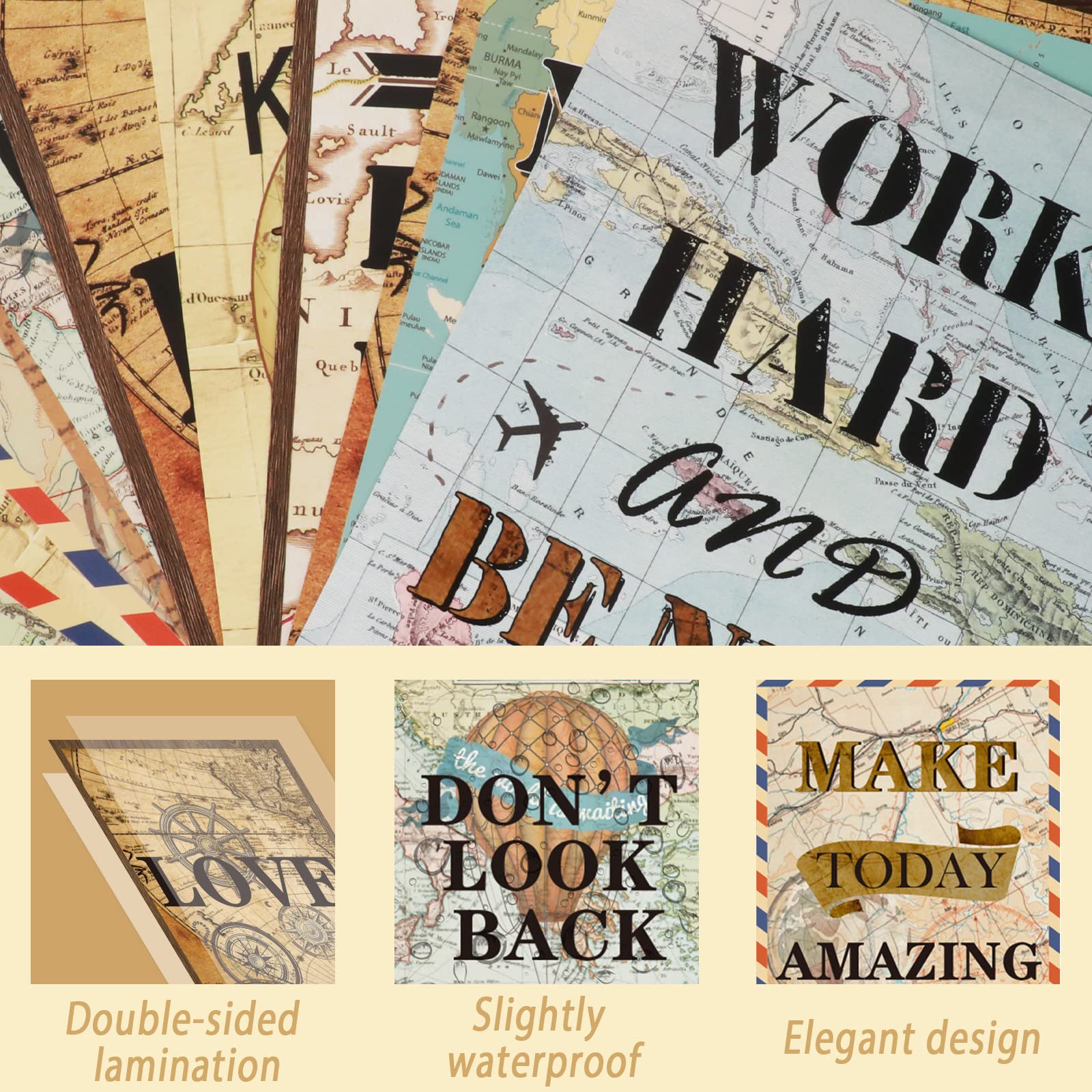 Snapklik.com : 12 Travel The Map Inspirational Wall Art Prints Future ...