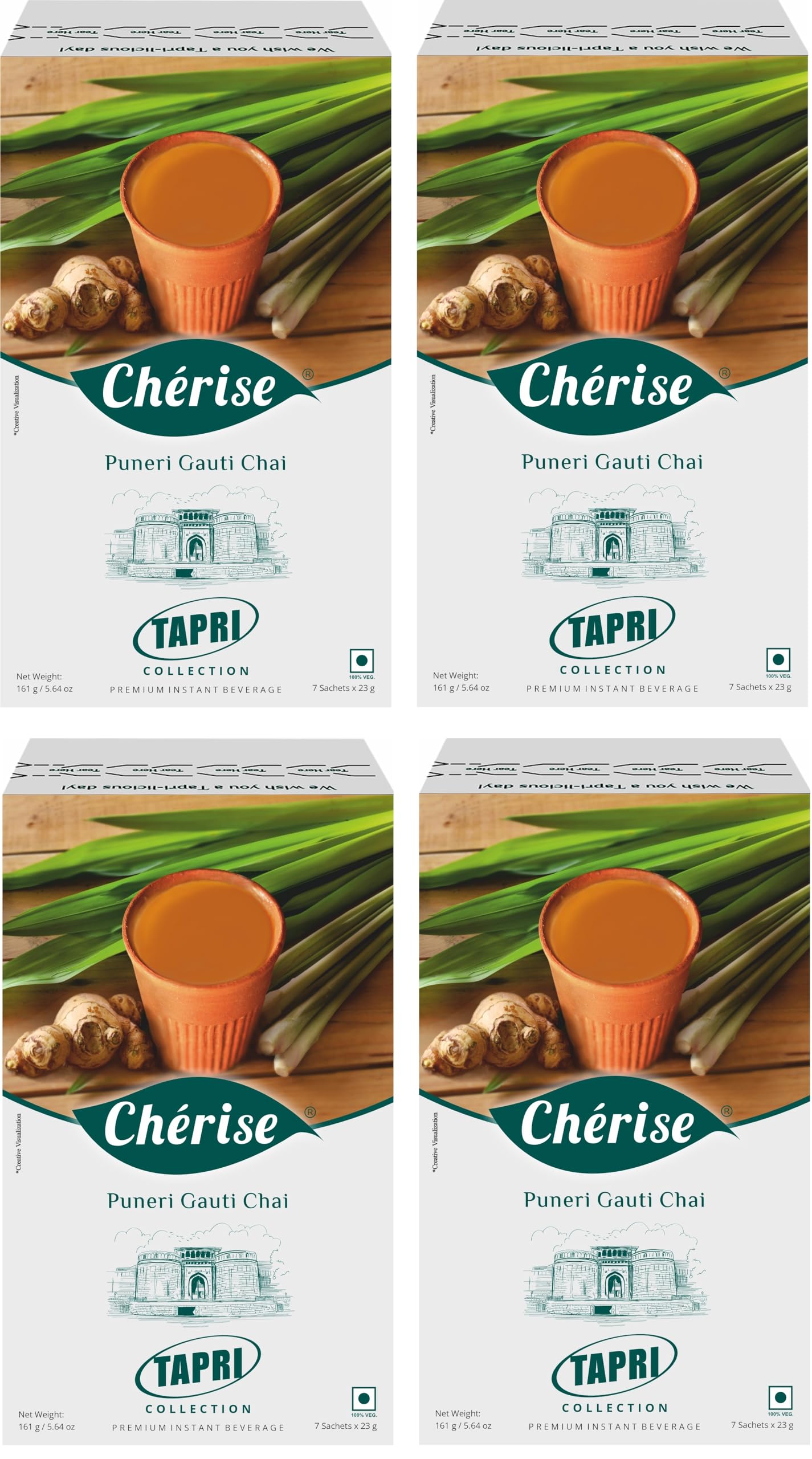 Cherise Instant Tea Premix Sachets Chai Masala Powder, 23g x 7 Sachets ...