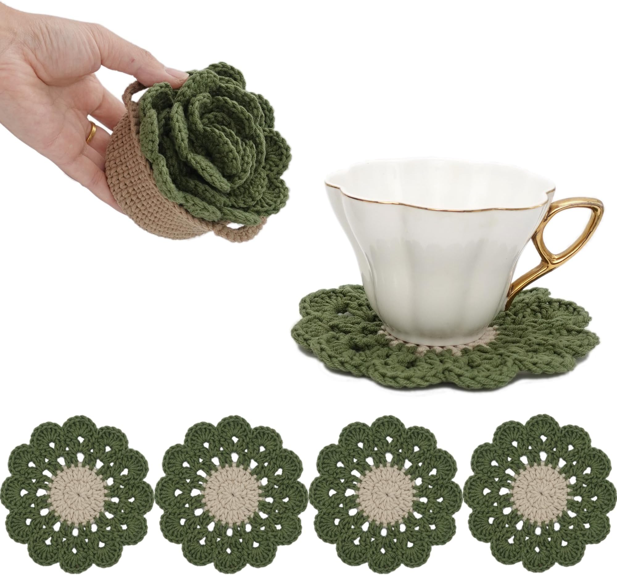 Amazon.com: Monstera Plant Coasters Set 3D Printed, Waterproof&Anti ...
