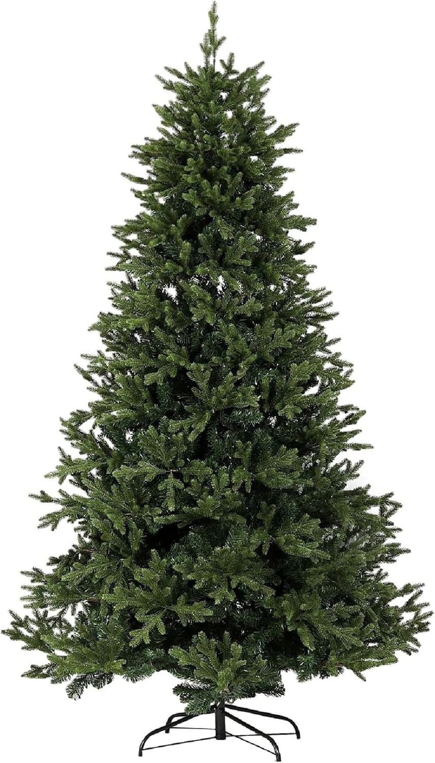 Relaxdays artificial Christmas tree, 120 cm, Nordmann fir, with stand ...
