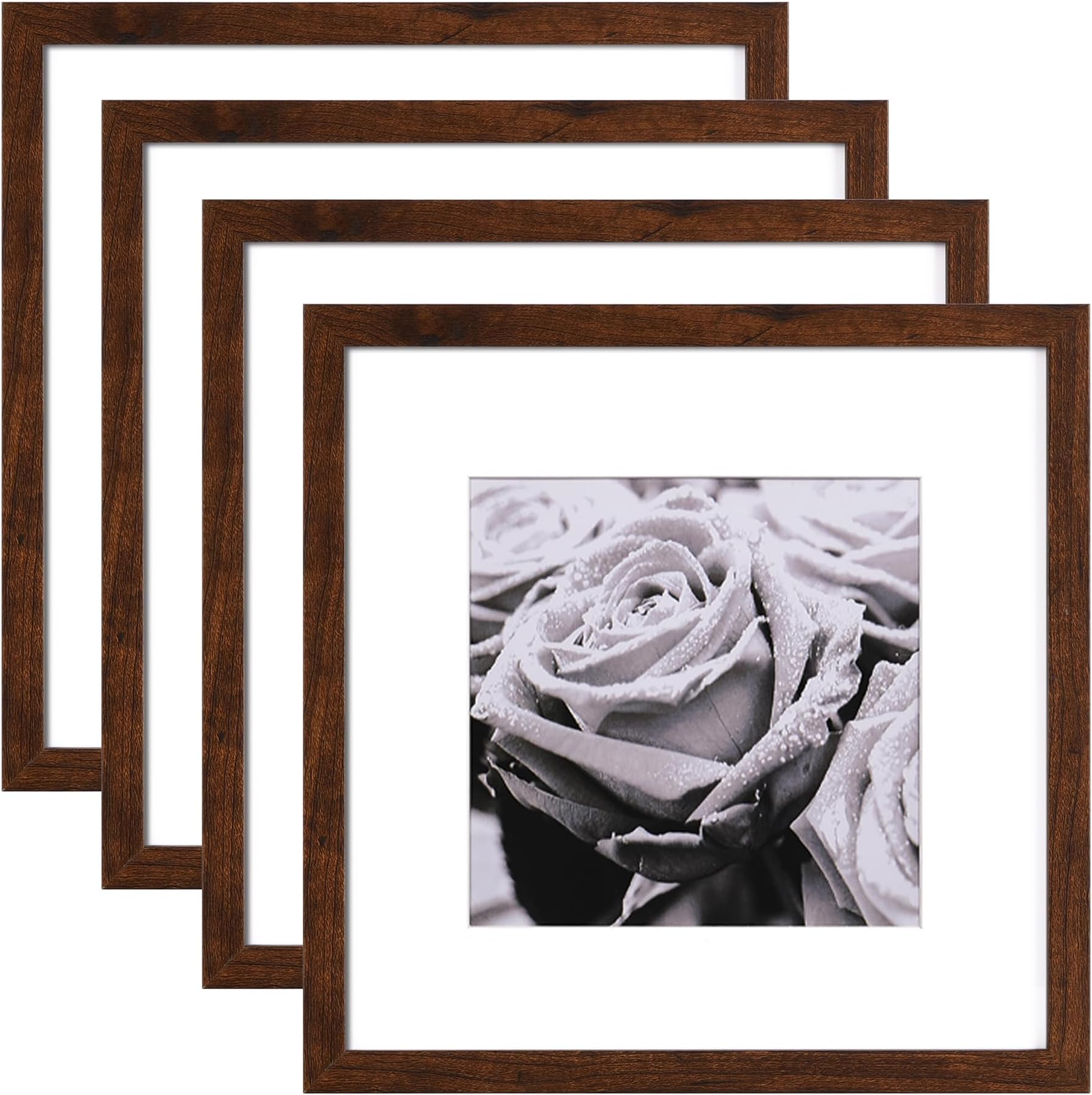 Amazon.com - picvoss Oak Wood 12x12 Picture Frames Set of 9, Classic ...