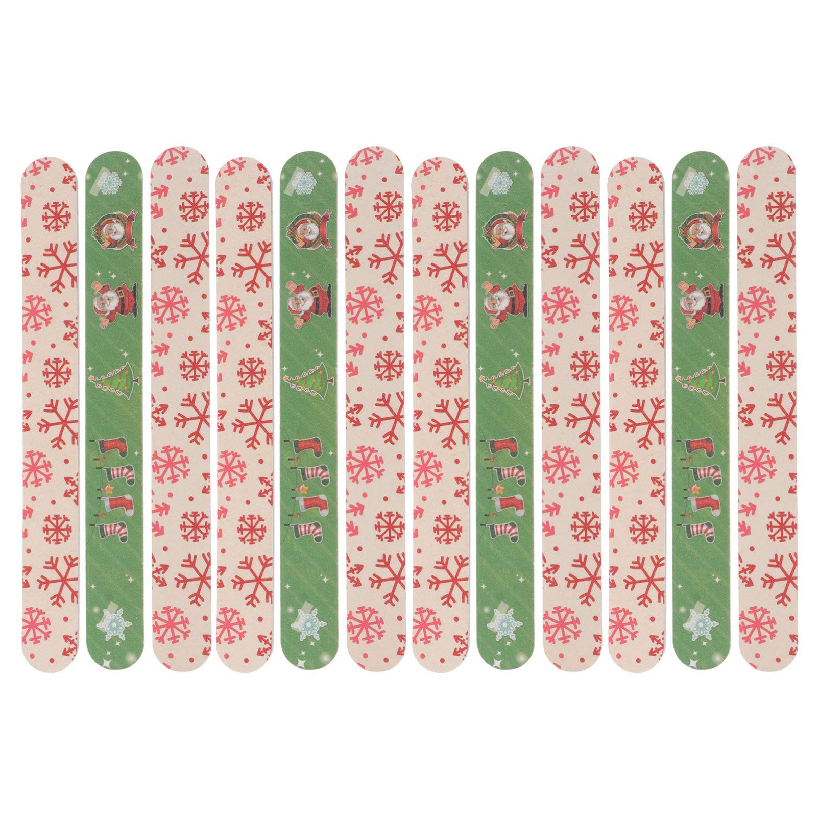 Amazon.com : Beaupretty 24PCS Christmas Nail Files Christmas Emery ...