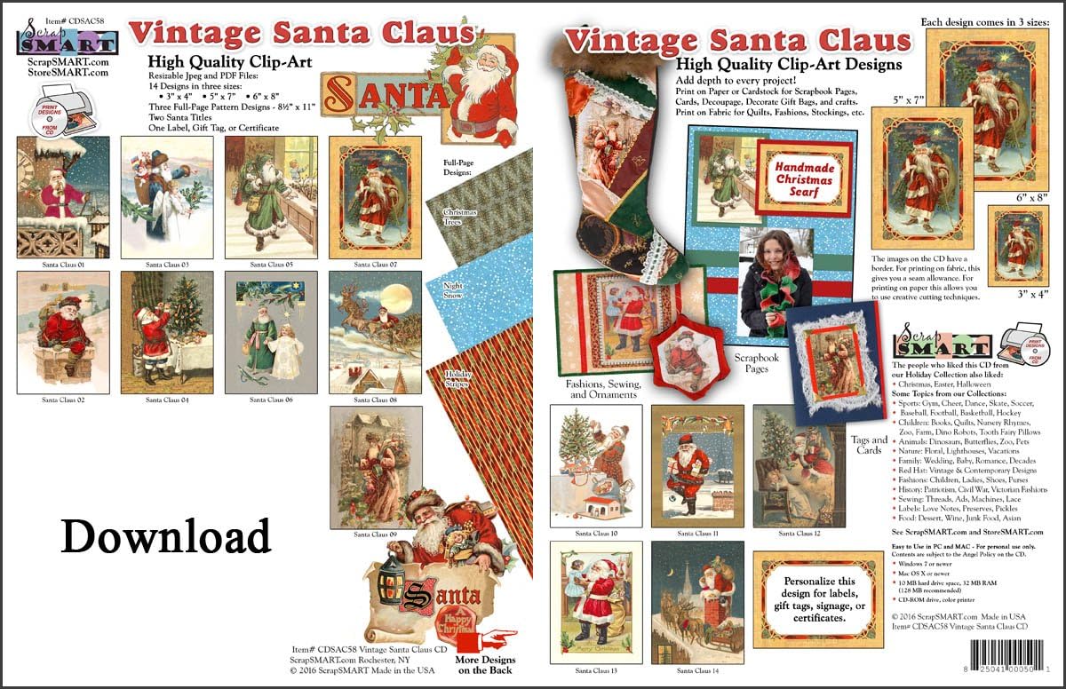 Amazon.com: ScrapSMART - Santa Claus Software Collection for Mac ...
