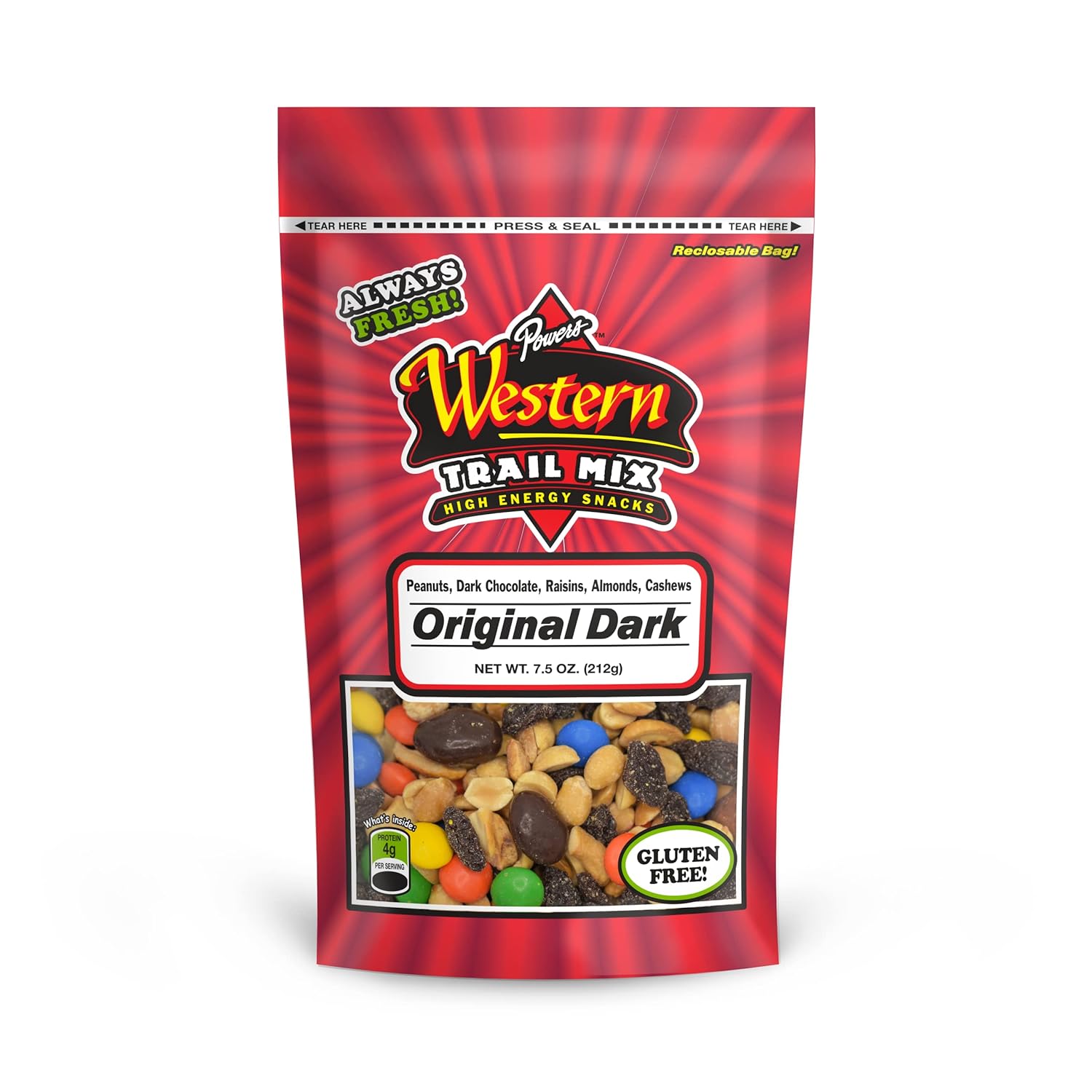 Amazon.com: Powers Western Trail Mix – Original with Dark Chocolate (7. ...