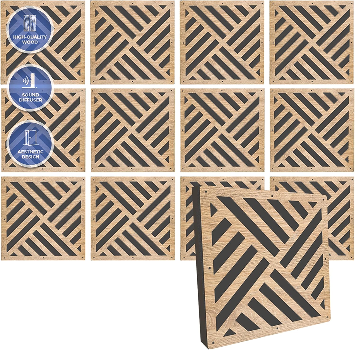Acoustic Panels Art Arrowzoom Custom Acoustic Felt Wall Panels - 12 ...