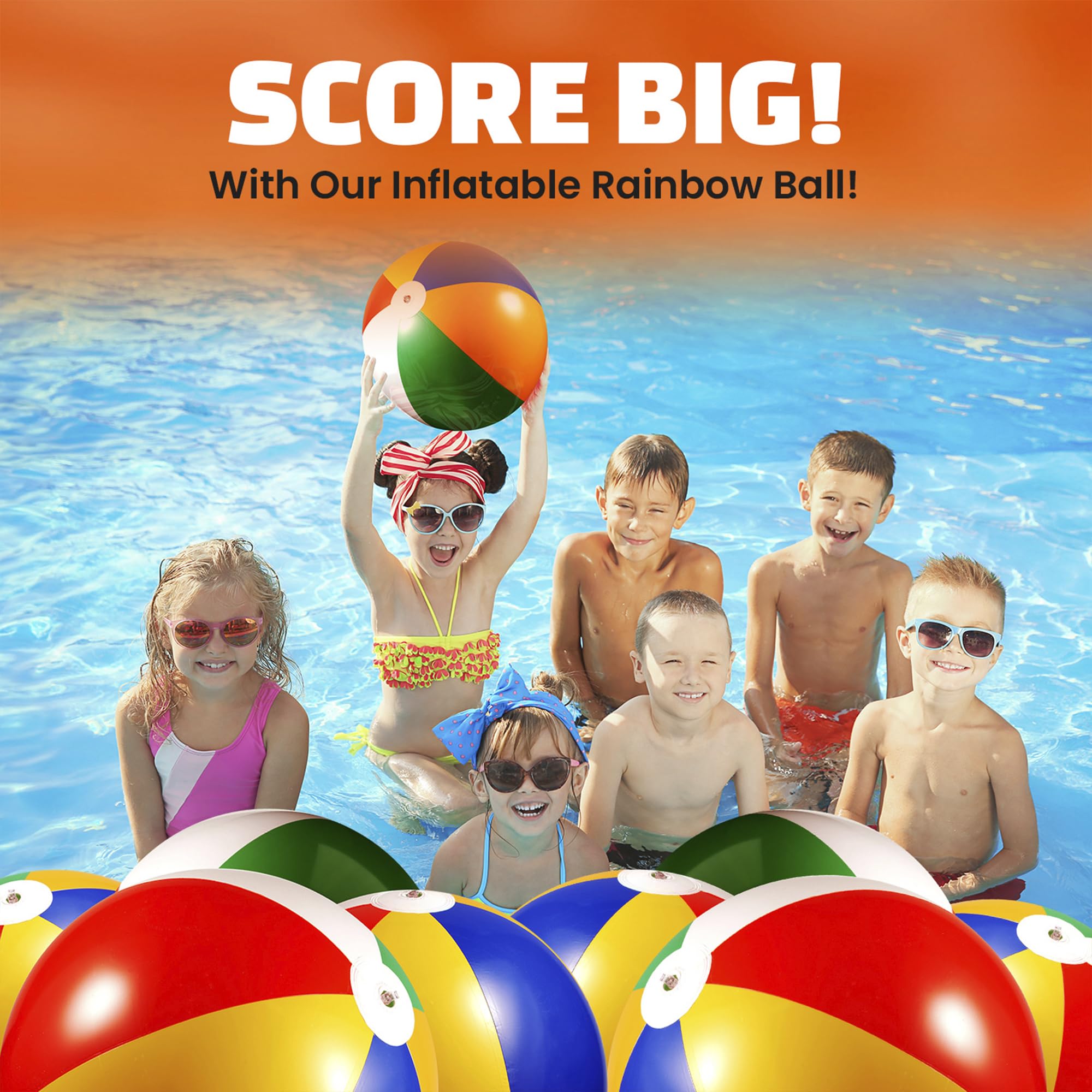 Snapklik.com : Bedwina Inflatable Beach Balls Bulk