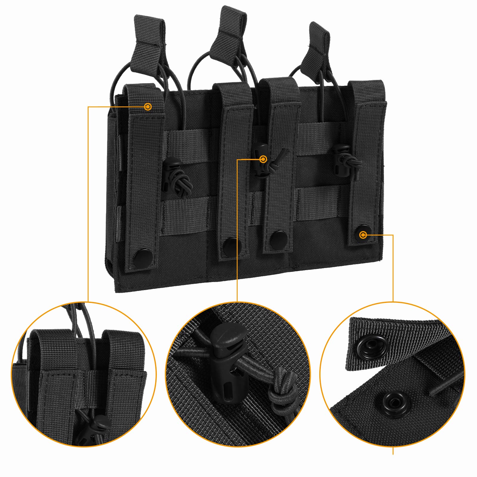 Snapklik.com : Molle Mag Pouch, Open Top Single/Double/Triple Magazine ...