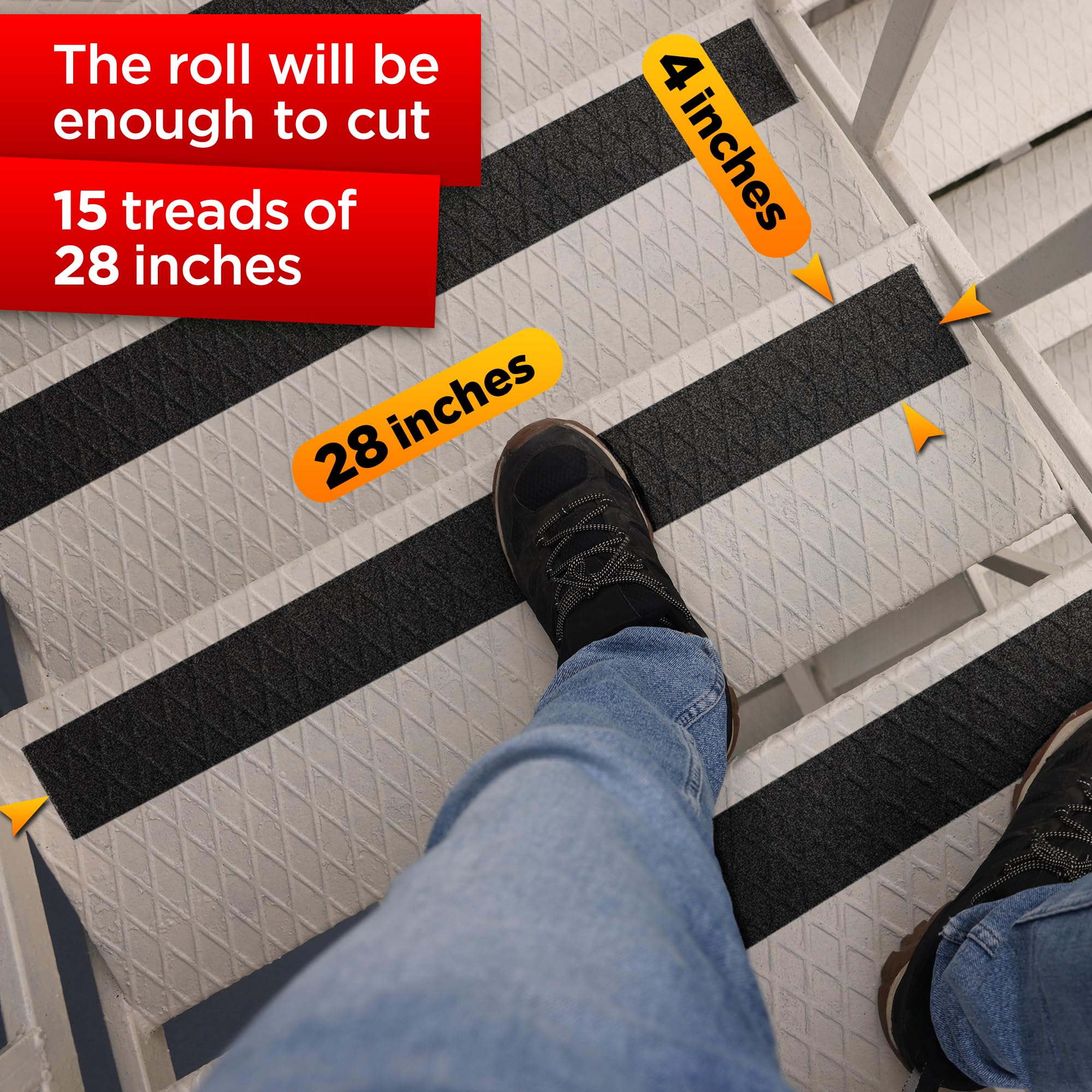 Snapklik.com : Trazon Grip Tape - Heavy Duty Anti Slip Tape
